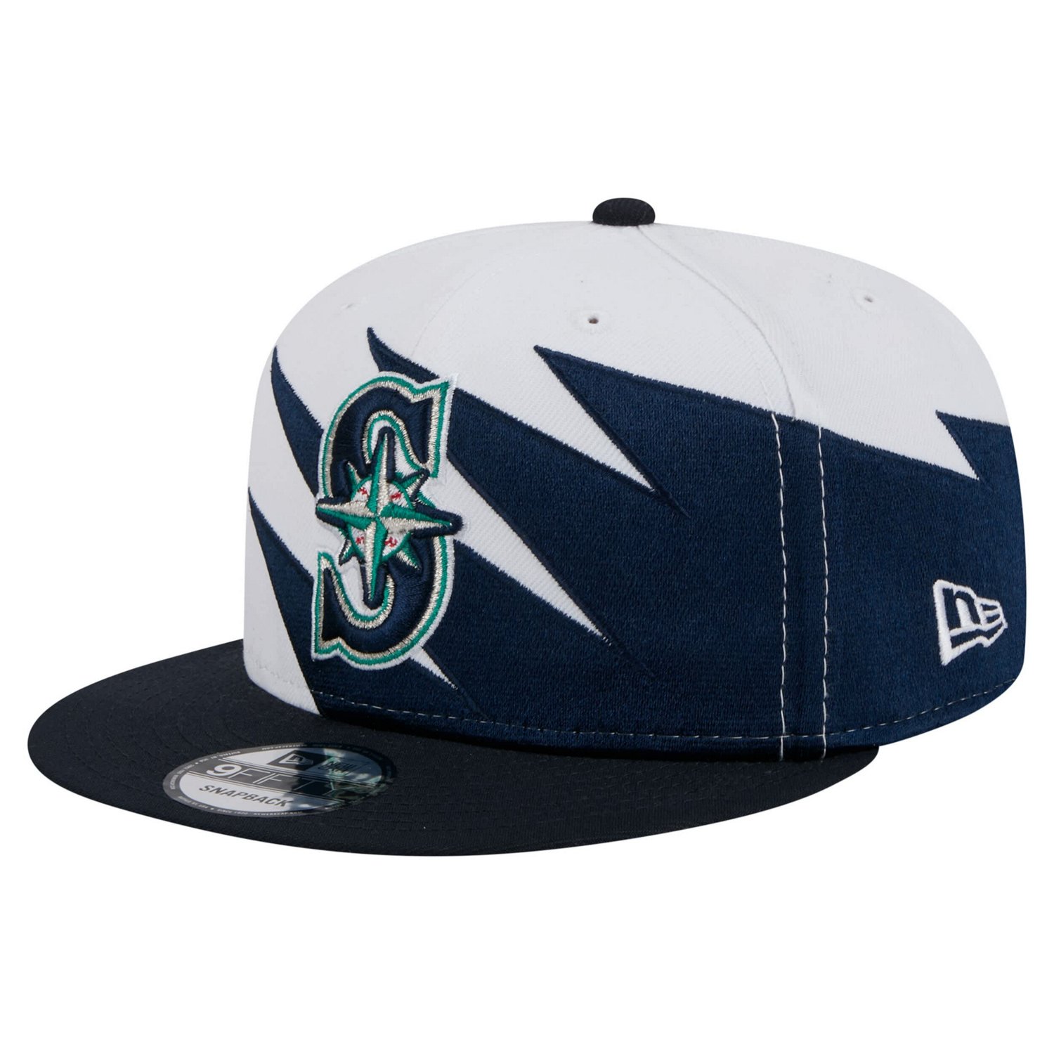 New Era White Seattle Mariners Jagged 9FIFTY Snapback Hat | Academy