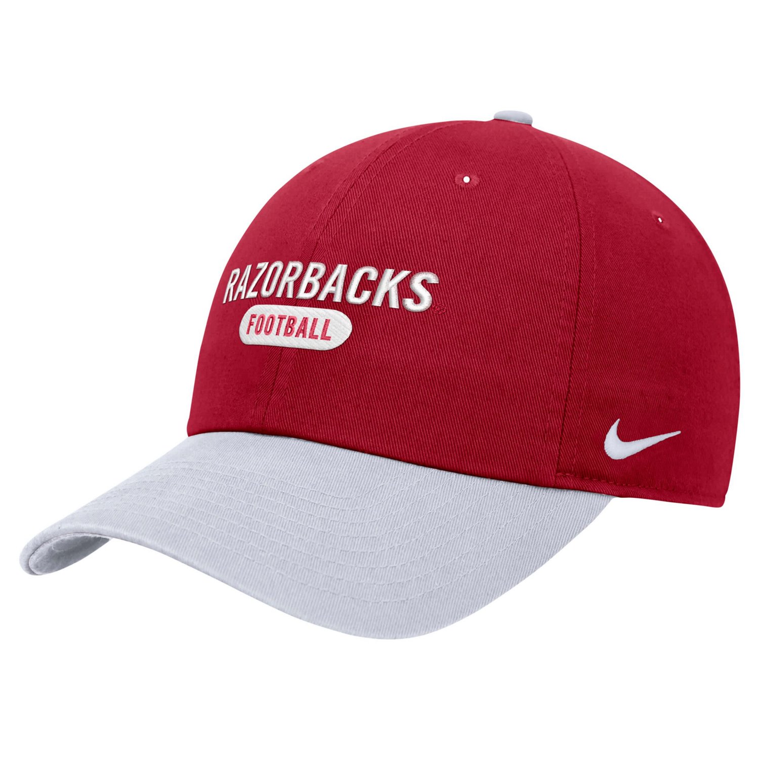 Nike Arkansas Razorbacks Colorblock Club Adjustable Hat | Academy