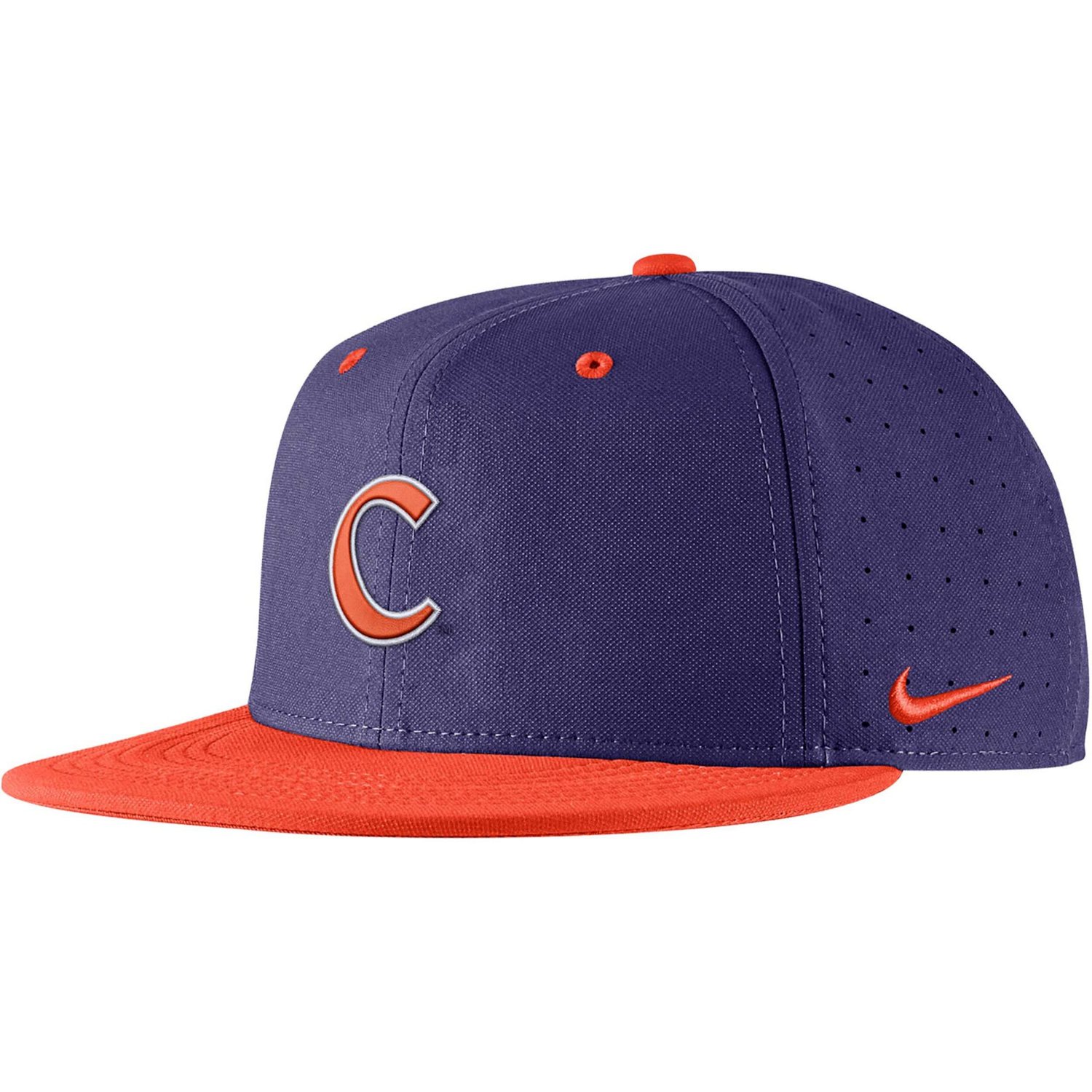 Nike Clemson Tigers Aero True Baseball Performance Fitted Hat | Academy