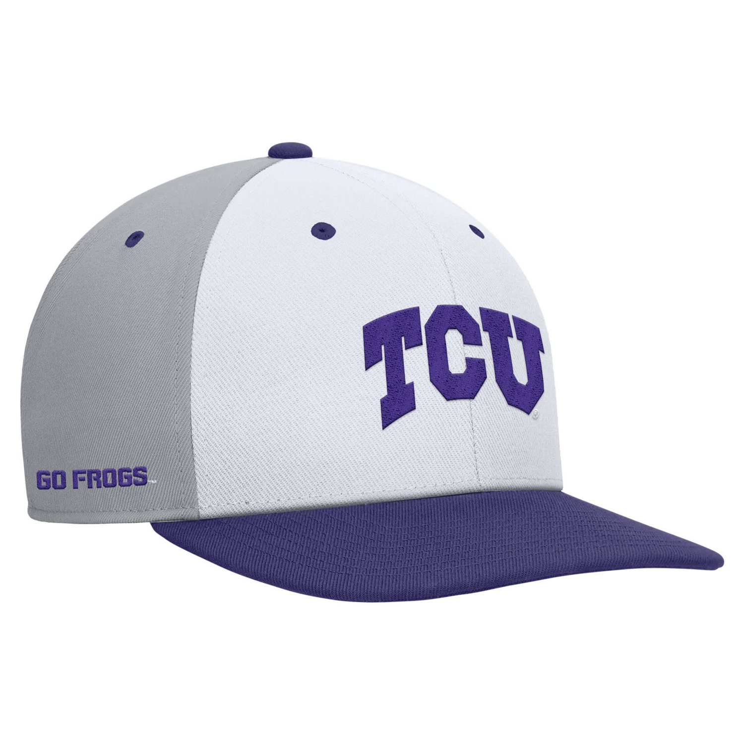 Nike Gray TCU Horned Frogs Pro Performance Snapback Hat | Academy