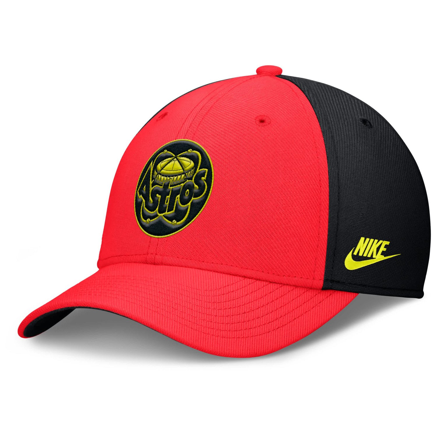 Nike Houston Astros Neon 90s Rise SwooshFlex Hat | Academy