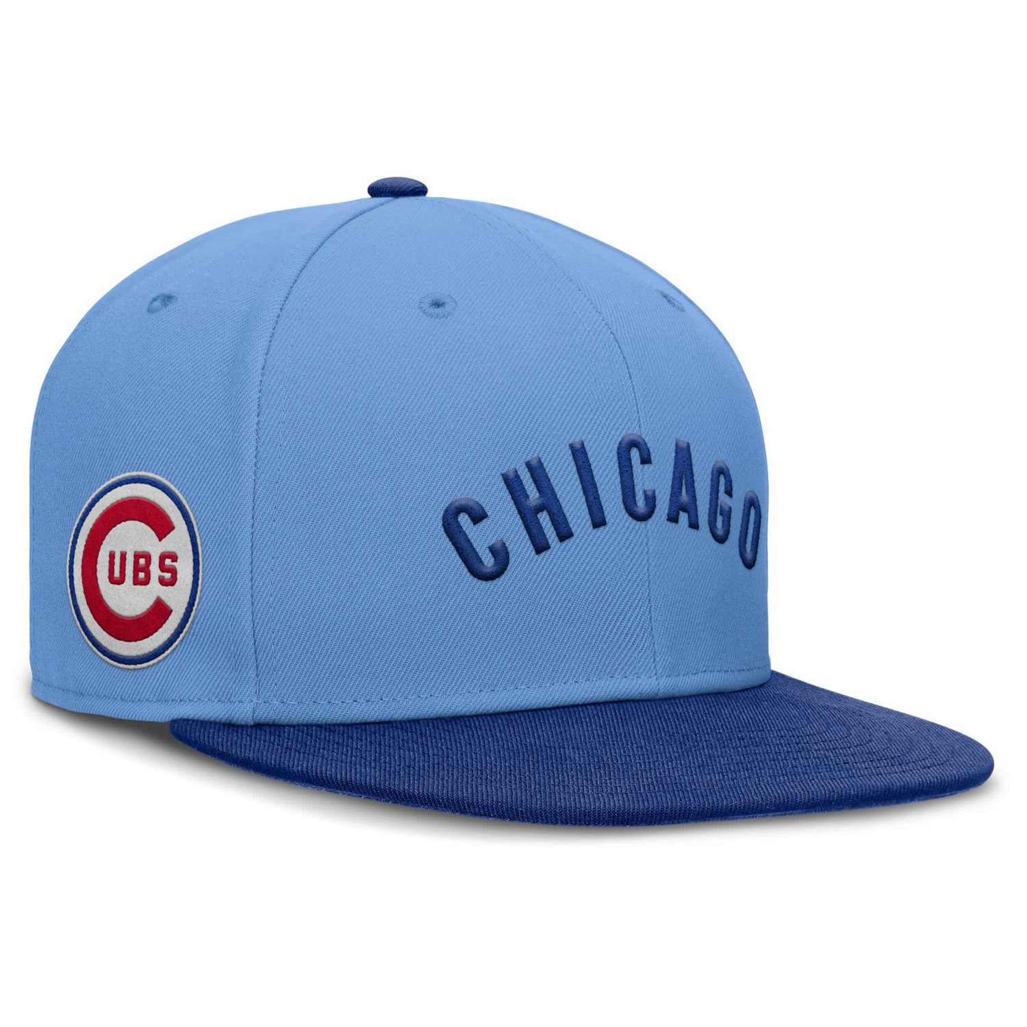Nike Light Chicago Cubs True Performance Fitted Hat | Academy