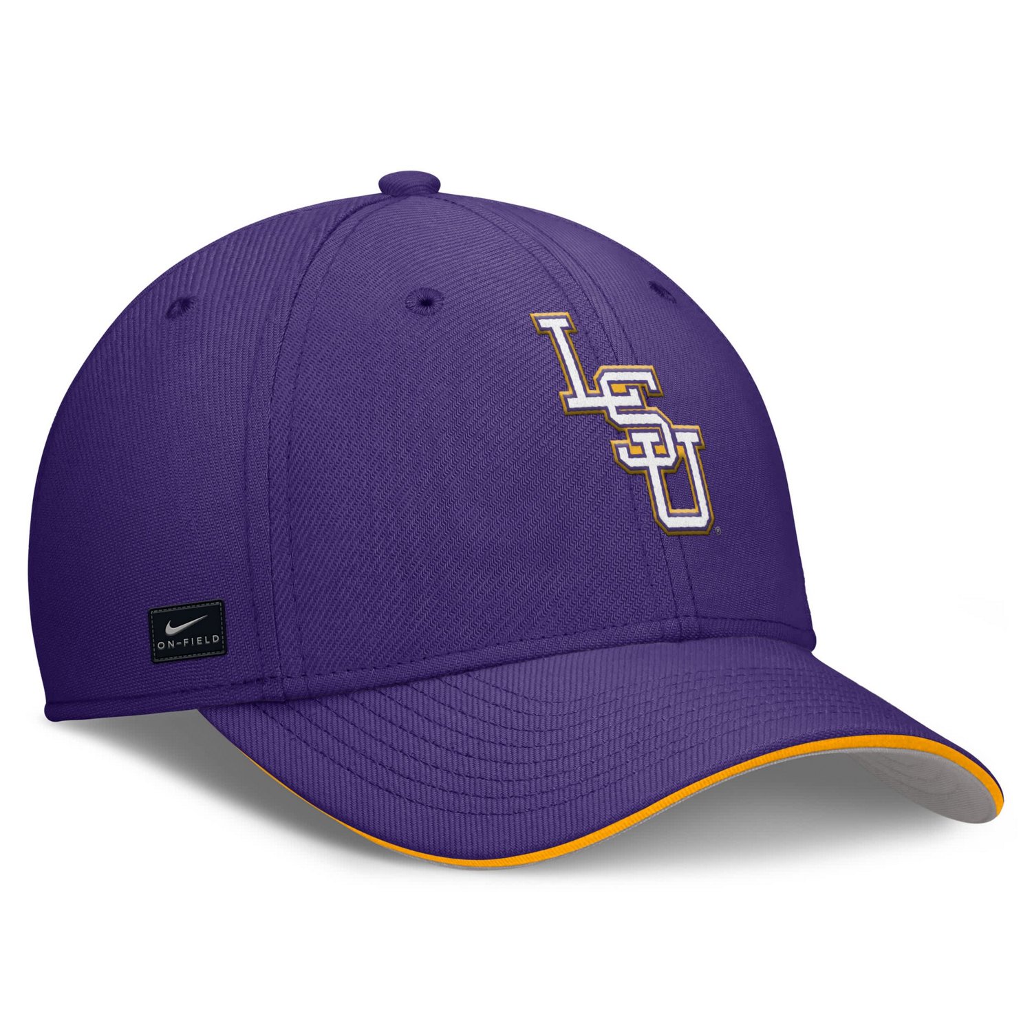 Nike LSU Tigers 2025 Dugout Coaches Rise Swoosh Performance Flex Hat ...