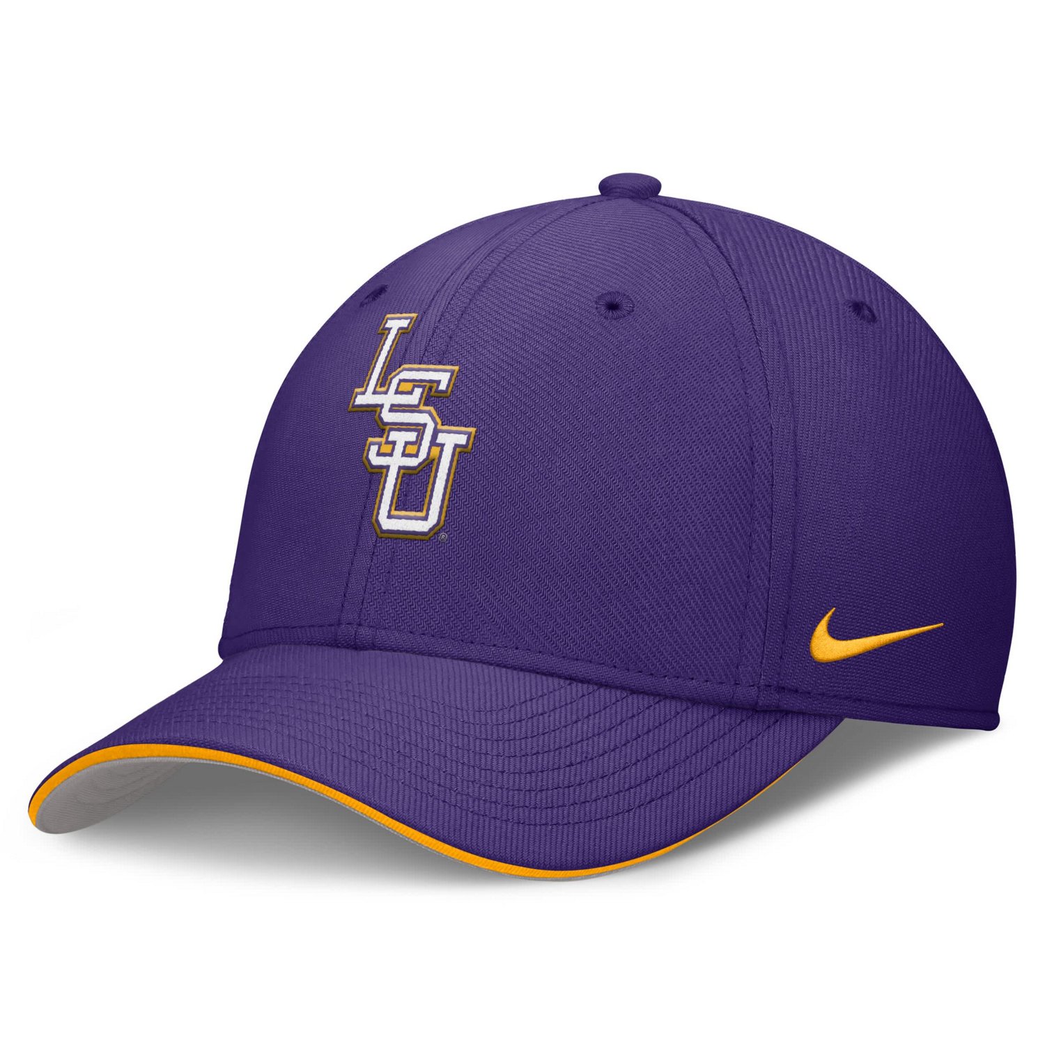 Nike LSU Tigers 2025 Dugout Coaches Rise Swoosh Performance Flex Hat ...