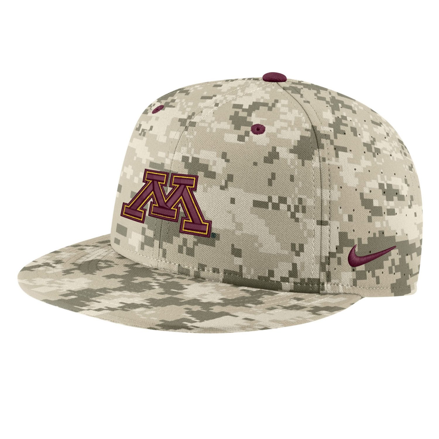 Nike Minnesota Golden Gophers Aero True Baseball Performance Fitted Hat ...