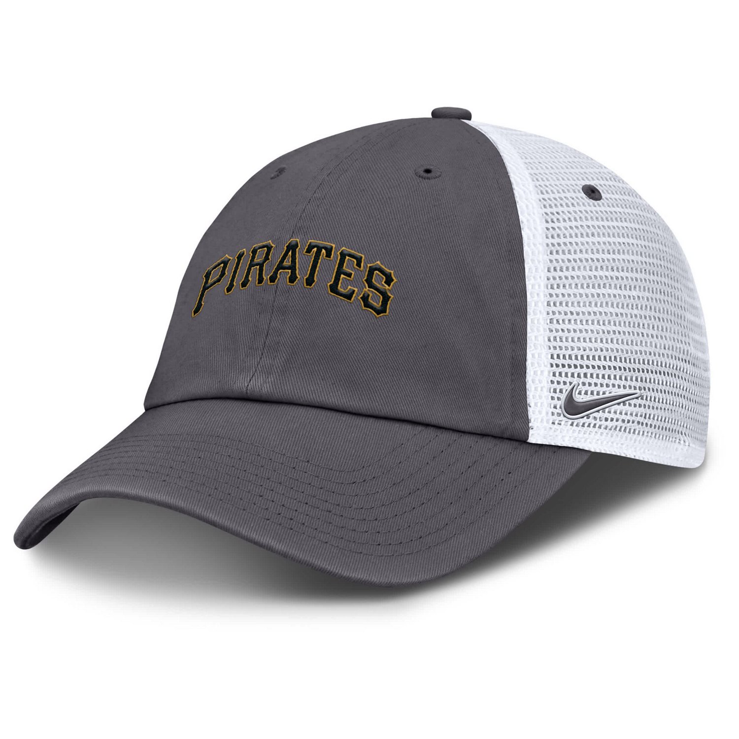 Nike Pittsburgh Pirates Wordmark Club Adjustable Trucker Hat | Academy