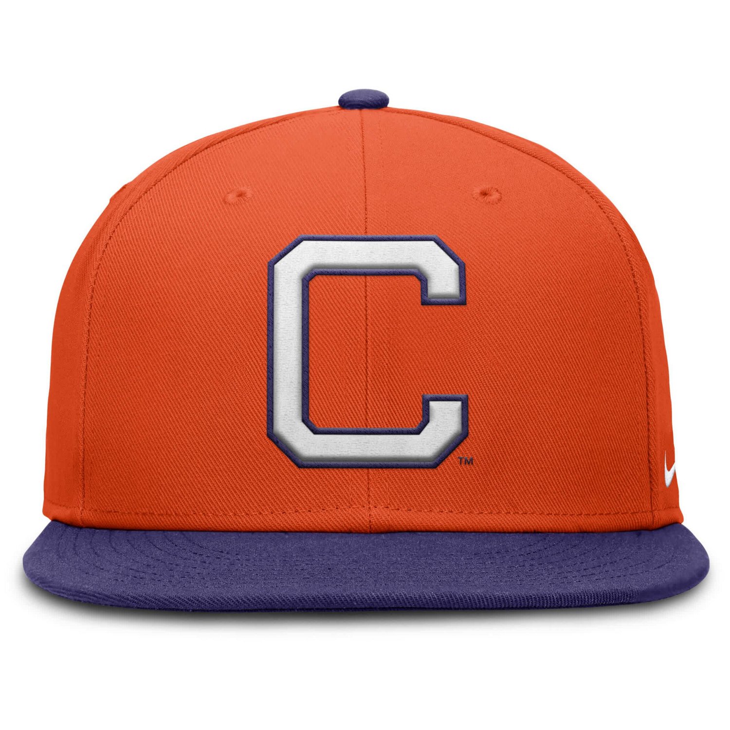 Nike Purple Clemson Tigers Two-Tone Primetime Performance Fitted Hat ...
