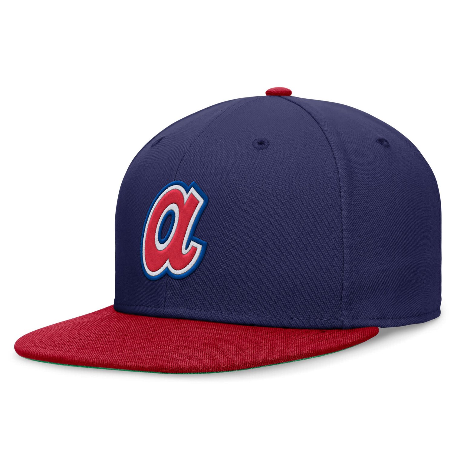 Nike /Red Atlanta Braves Rewind Cooperstown True Performance Fitted Hat ...