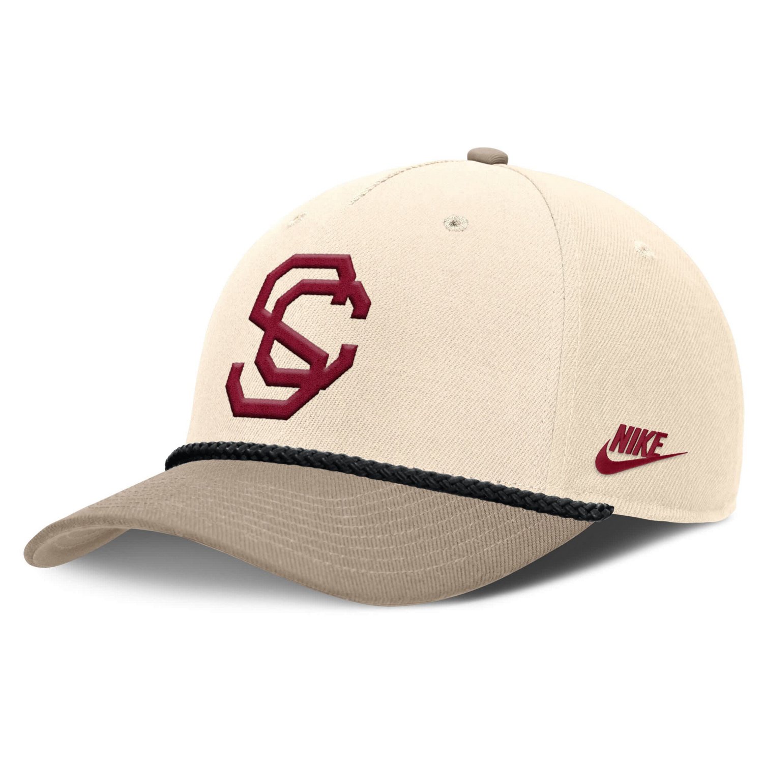 Nike USC Trojans Rise Legacy Throwback Logo Adjustable Hat | Academy