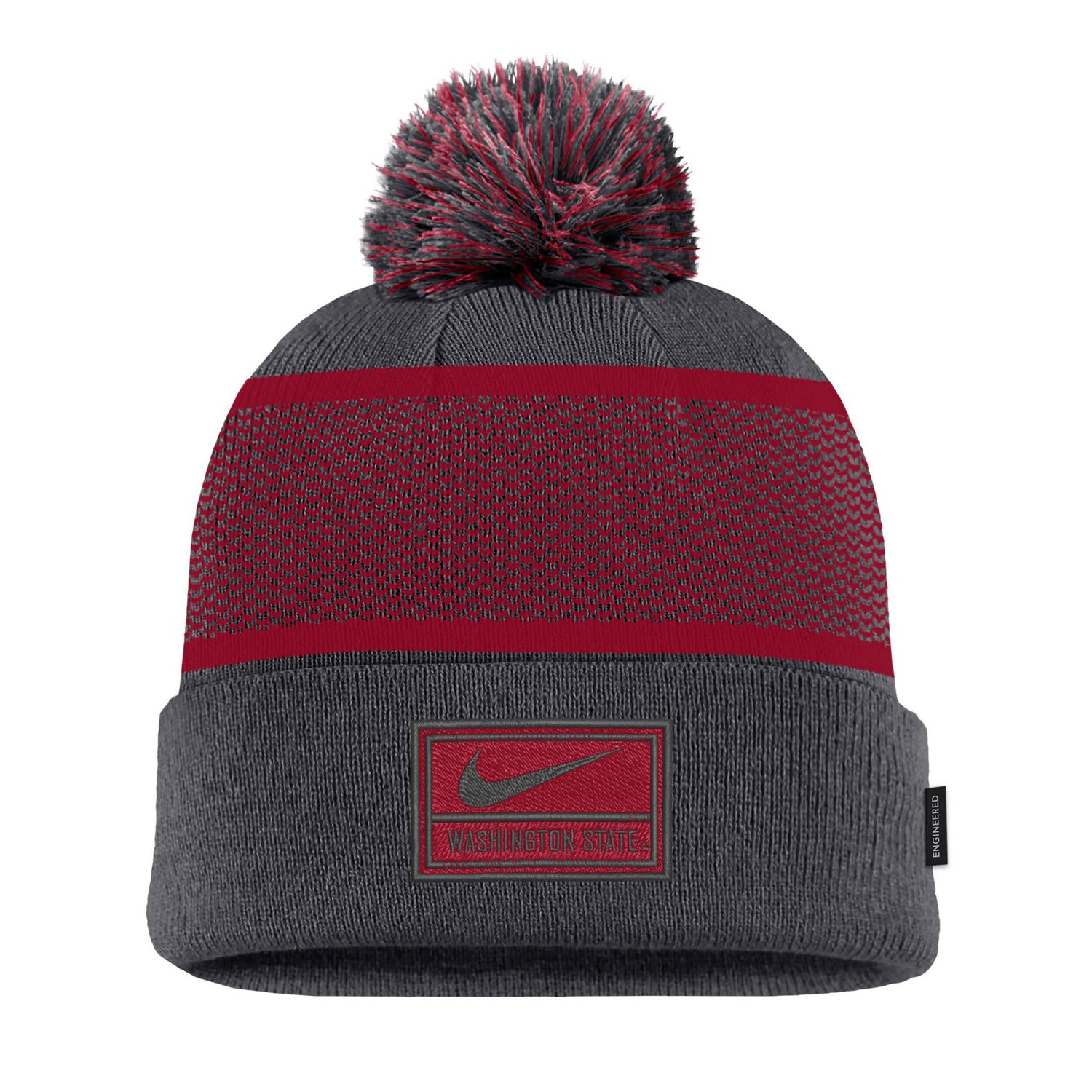 Nike Washington State Cougars 2024 Sideline Peak Cuffed Knit Hat with ...