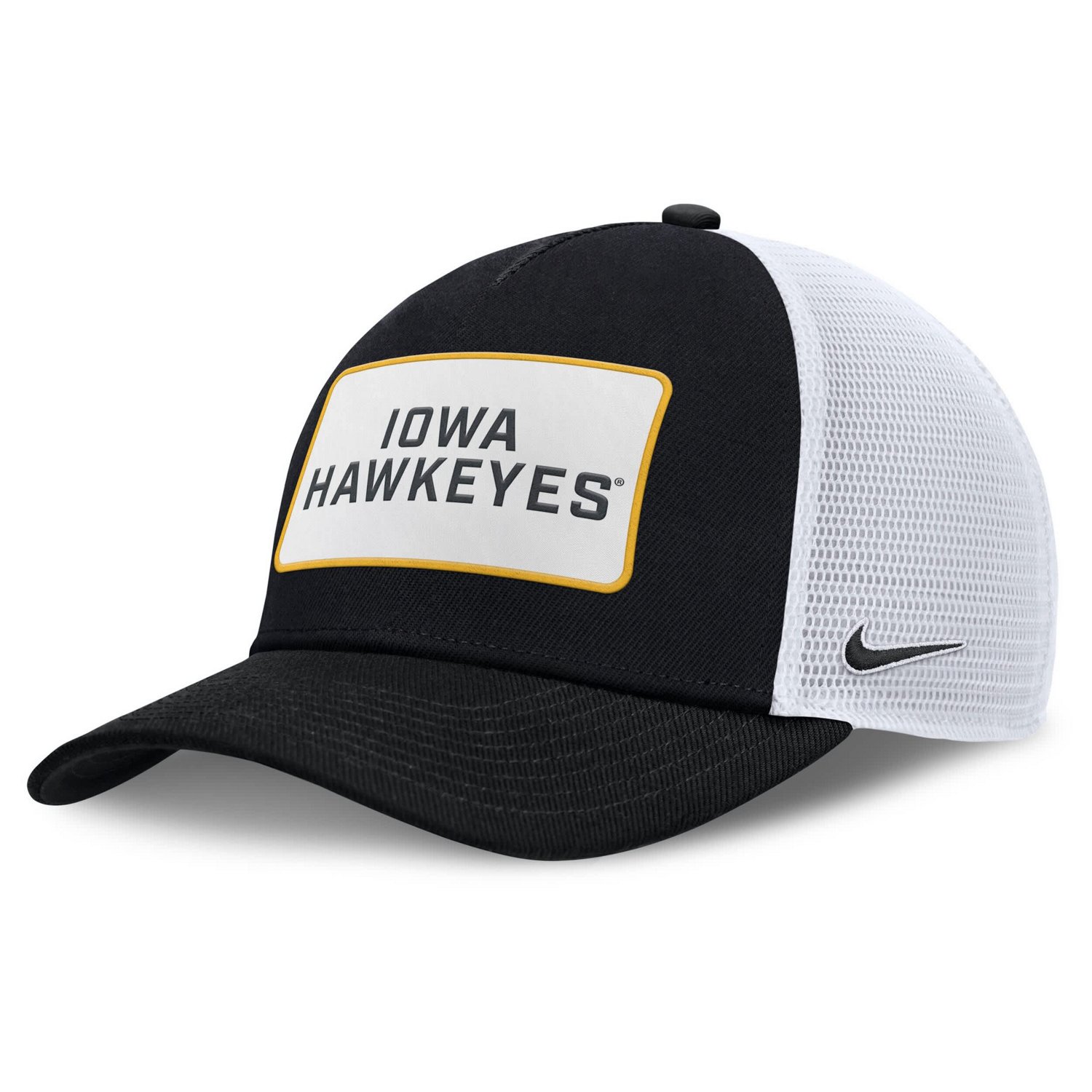 Nike White Iowa Hawkeyes 2025 On-Field Rise Patch Trucker Adjustable ...