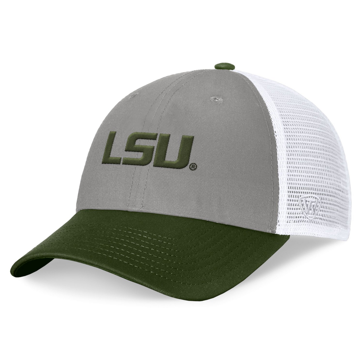 Top of the World / LSU Tigers OHT Military Appreciation Badge Trucker ...