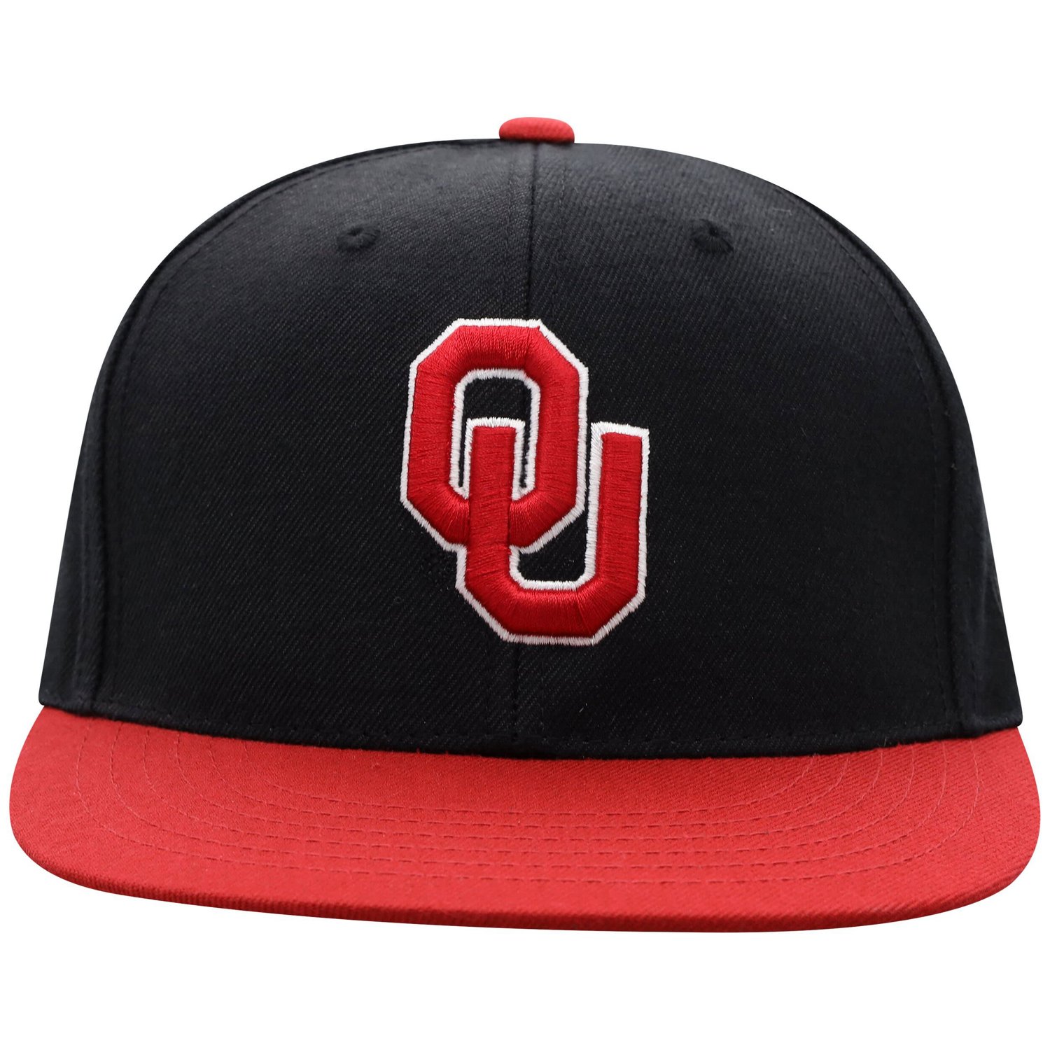 Top of the World /Crimson Oklahoma Sooners Team Color Two-Tone Fitted ...