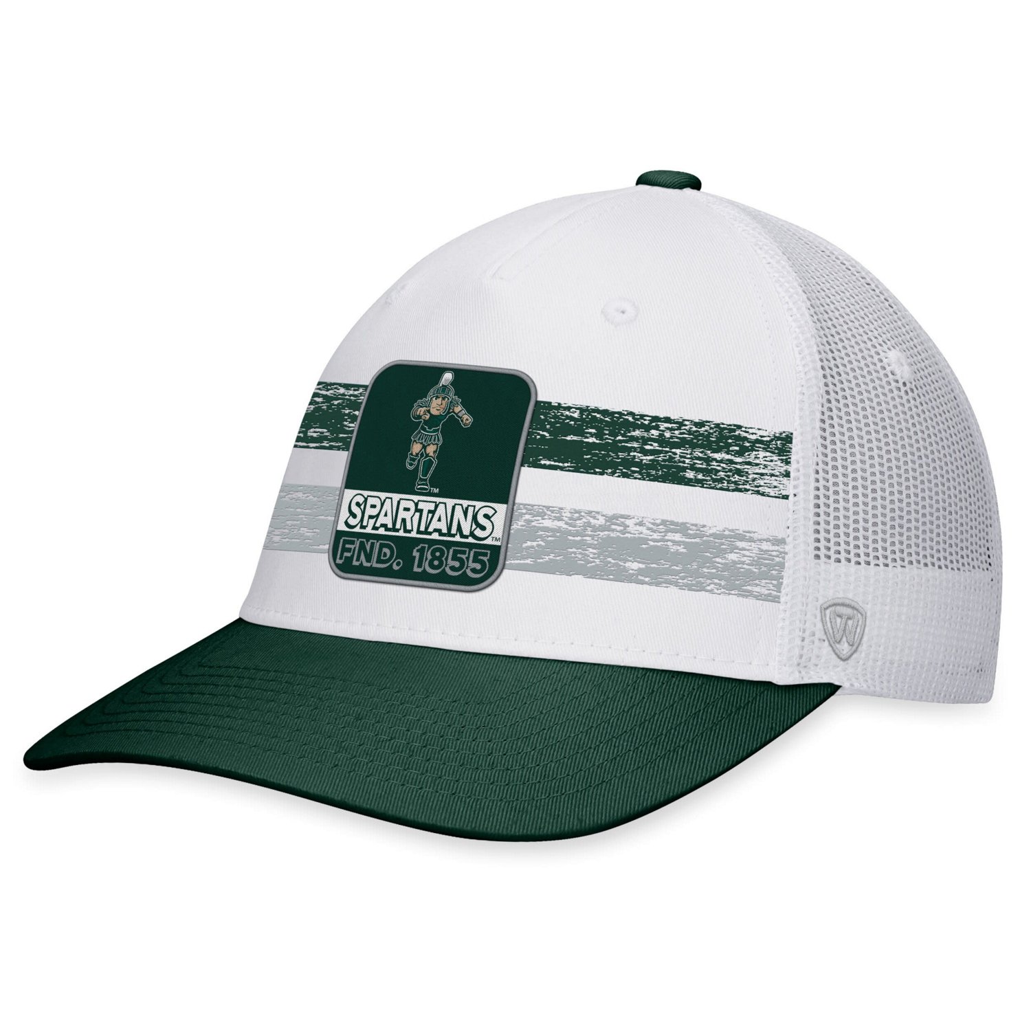 Top of the World /Green Michigan State Spartans Retro Fade Snapback Hat ...