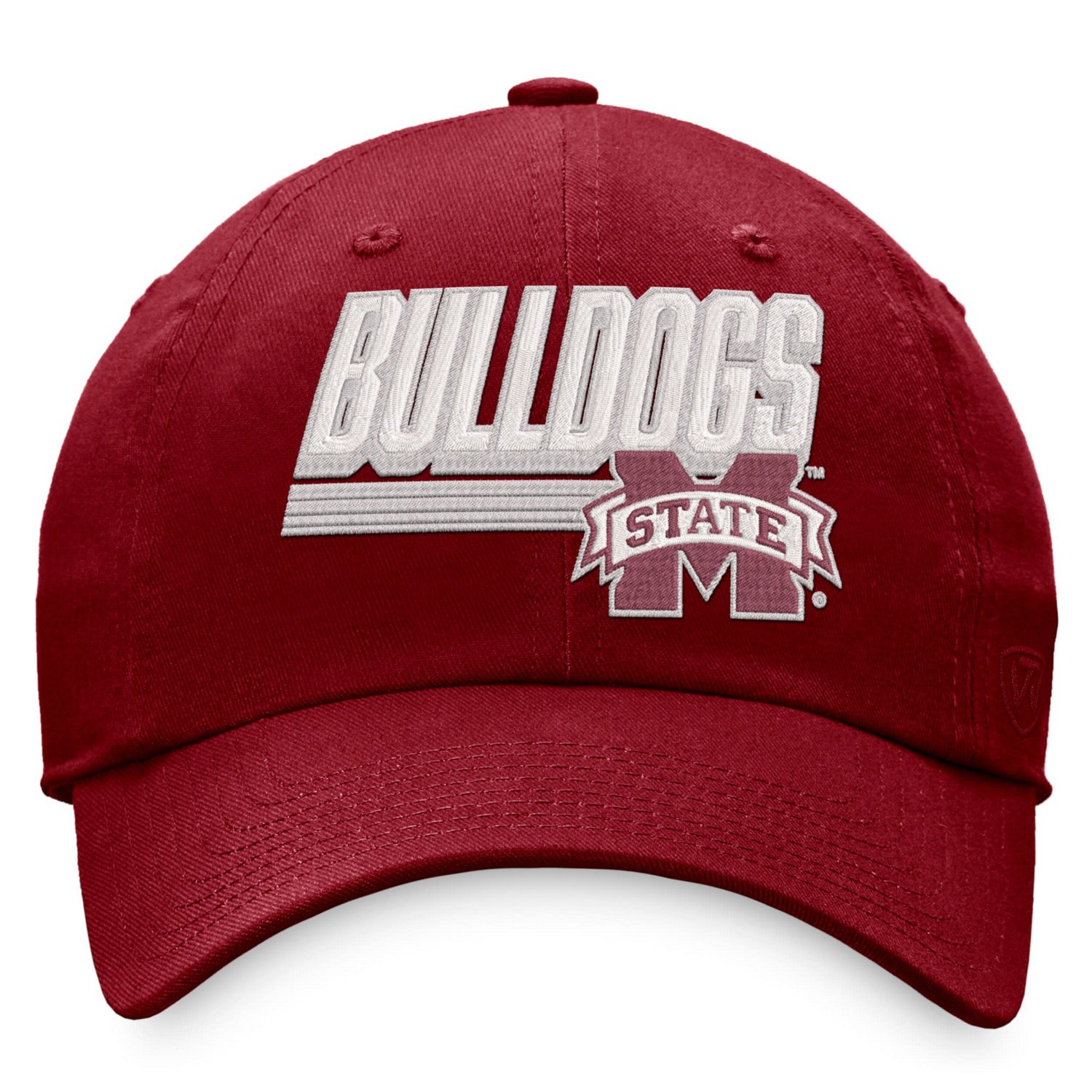 Top of the World Maroon Mississippi State Bulldogs Slice Adjustable Hat ...