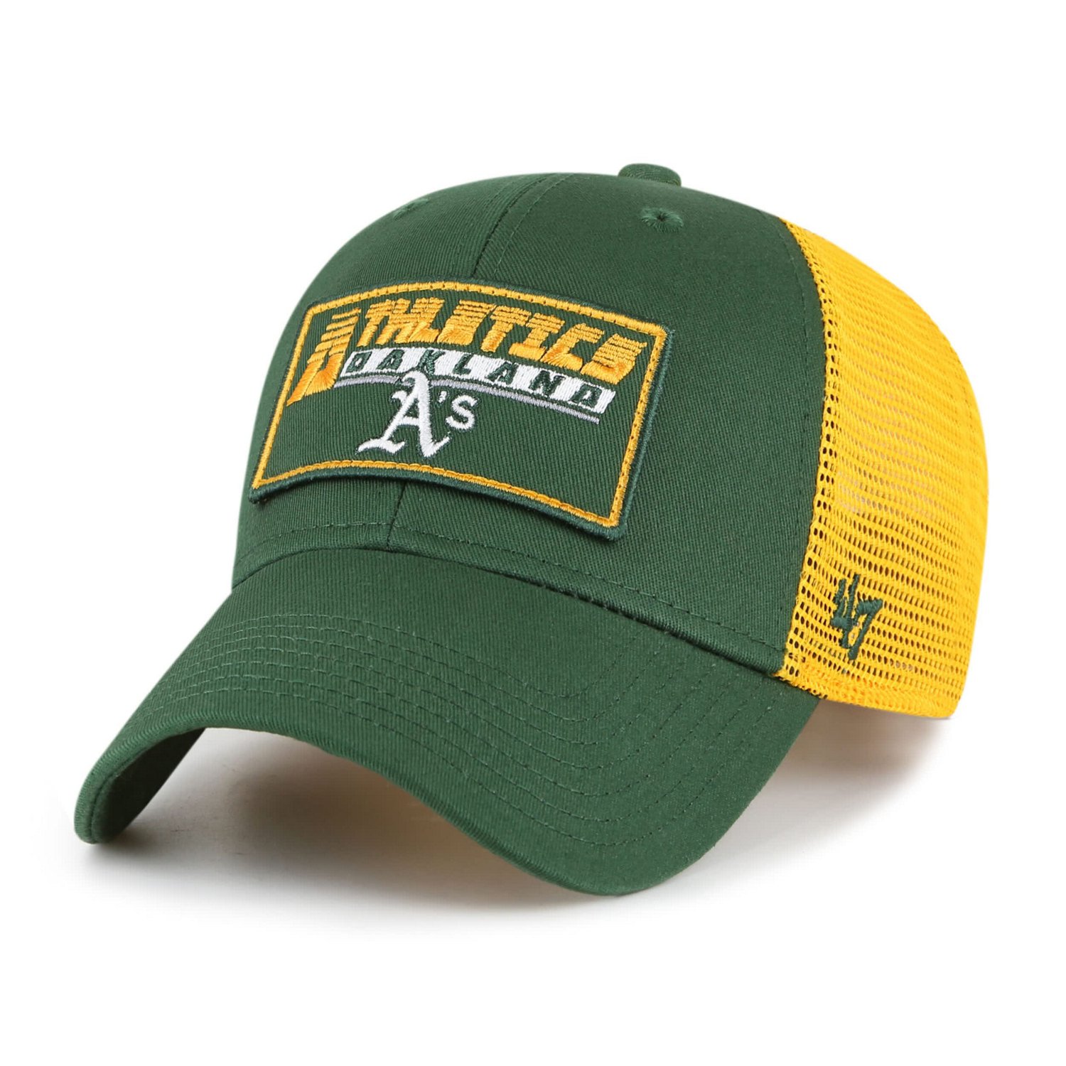 Youth '47 /Gold Oakland Athletics Levee MVP Trucker Adjustable Hat ...