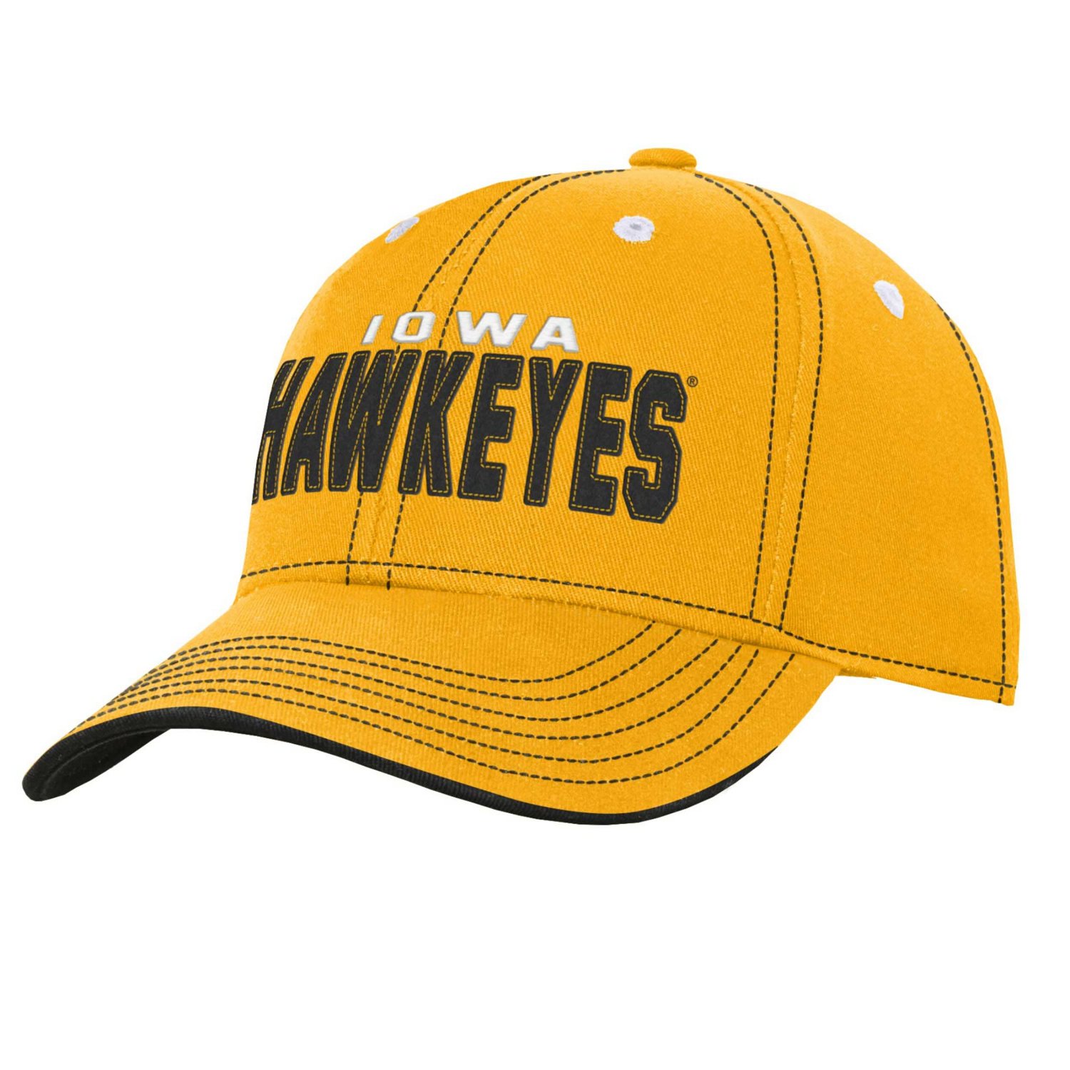 Youth Iowa Hawkeyes Old School Slouch Adjustable Hat | Academy