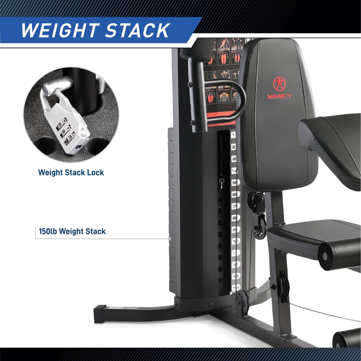 Marcy 150 lb Home Gym | Academy