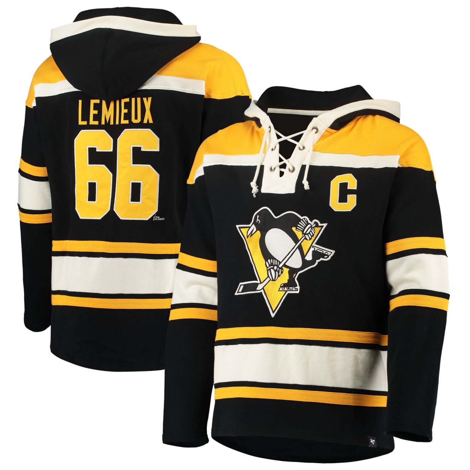'47 Mario Lemieux Pittsburgh Penguins Retired Player Name Number Lacer ...
