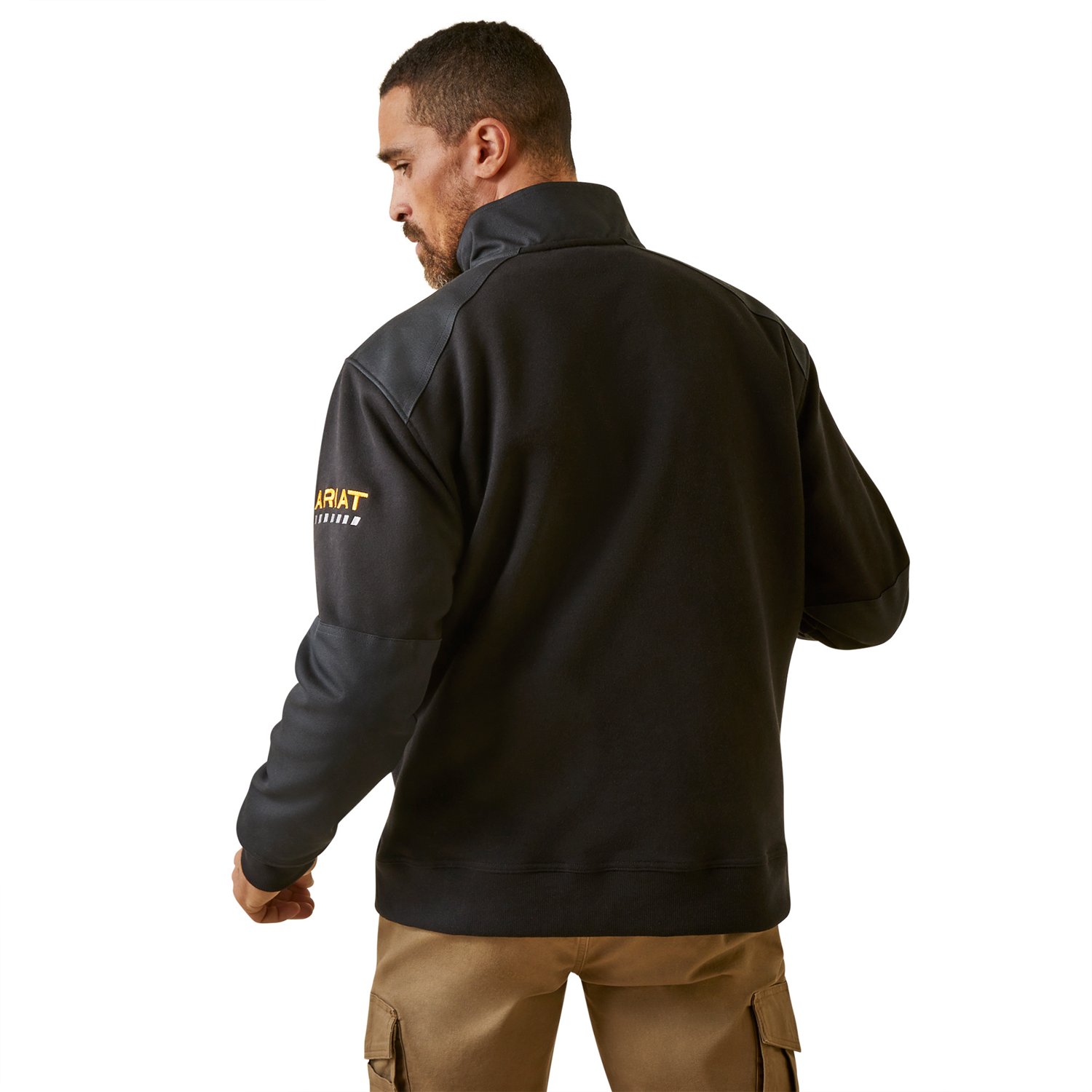 Ariat Mens Rebar Workman Duracanvas 14 Zip Sweatshirt Academy