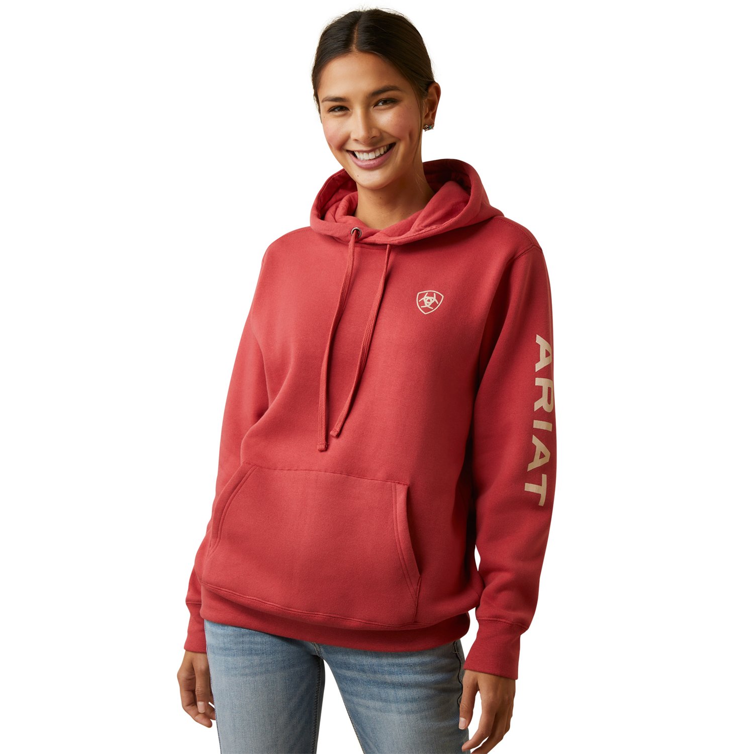 Ariat Womens Ariat Logo Hoodie Free Shipping At Academy