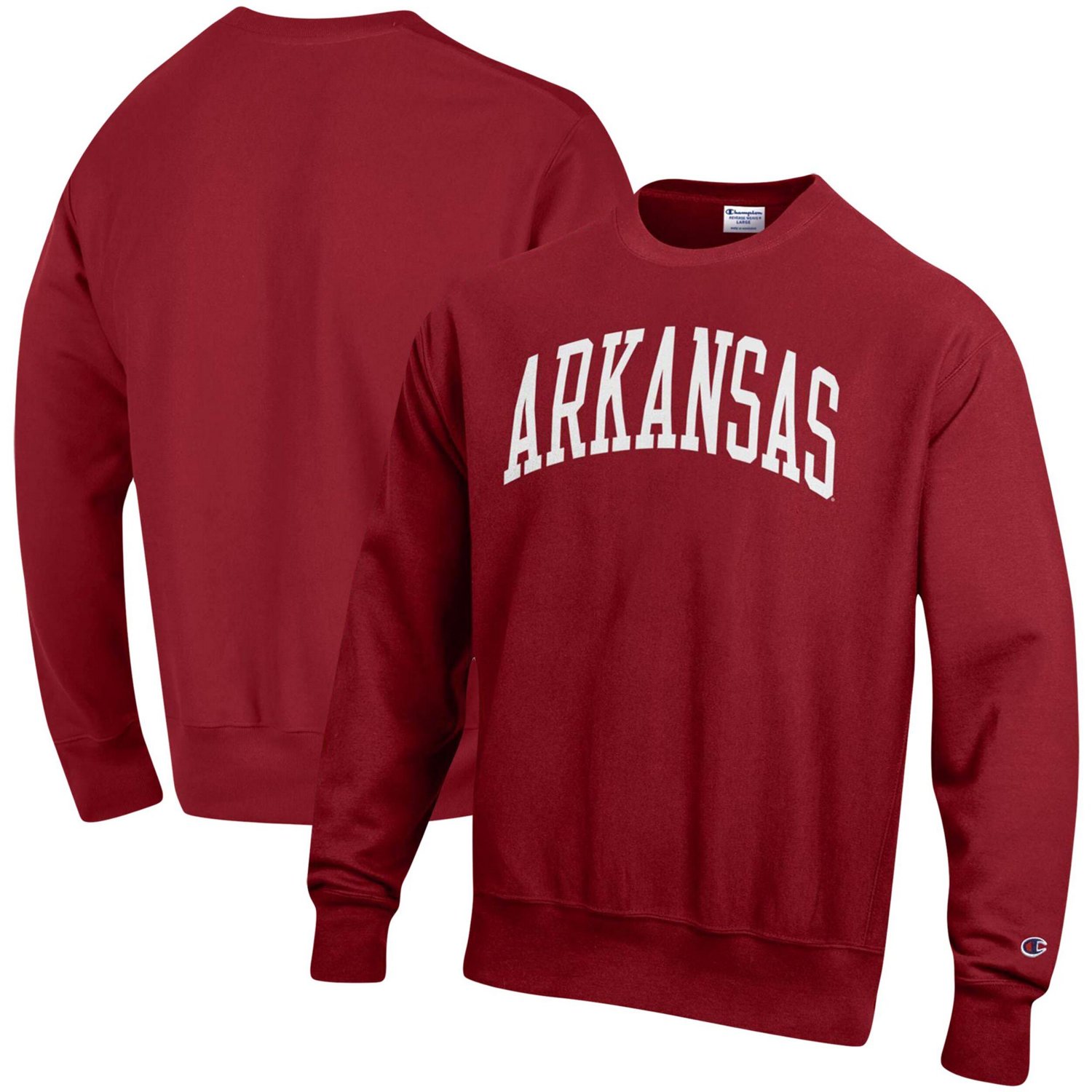 Champion Arkansas Razorbacks Arch Reverse Weave Pullover Sweatshirt ...
