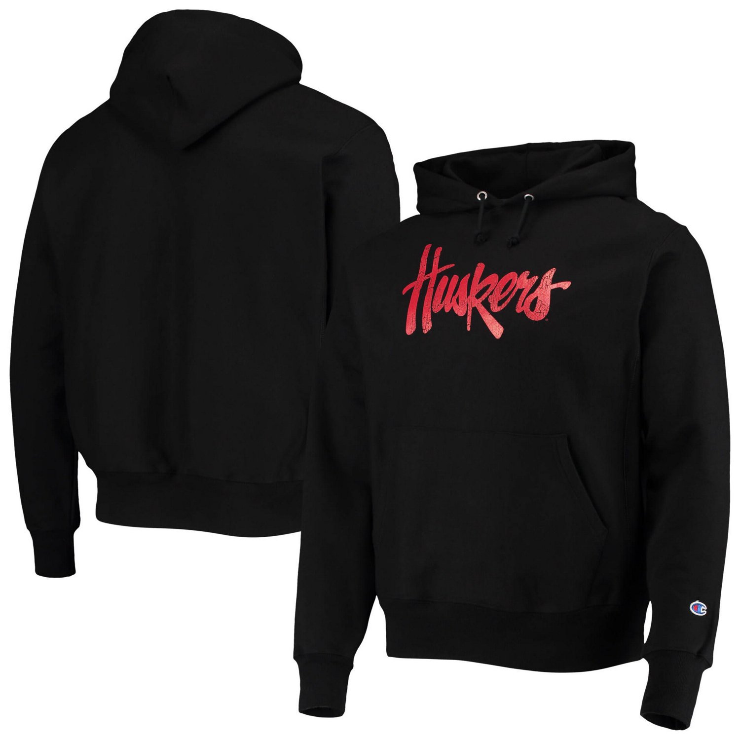 Champion Nebraska Huskers Vault Logo Reverse Weave Pullover Hoodie ...