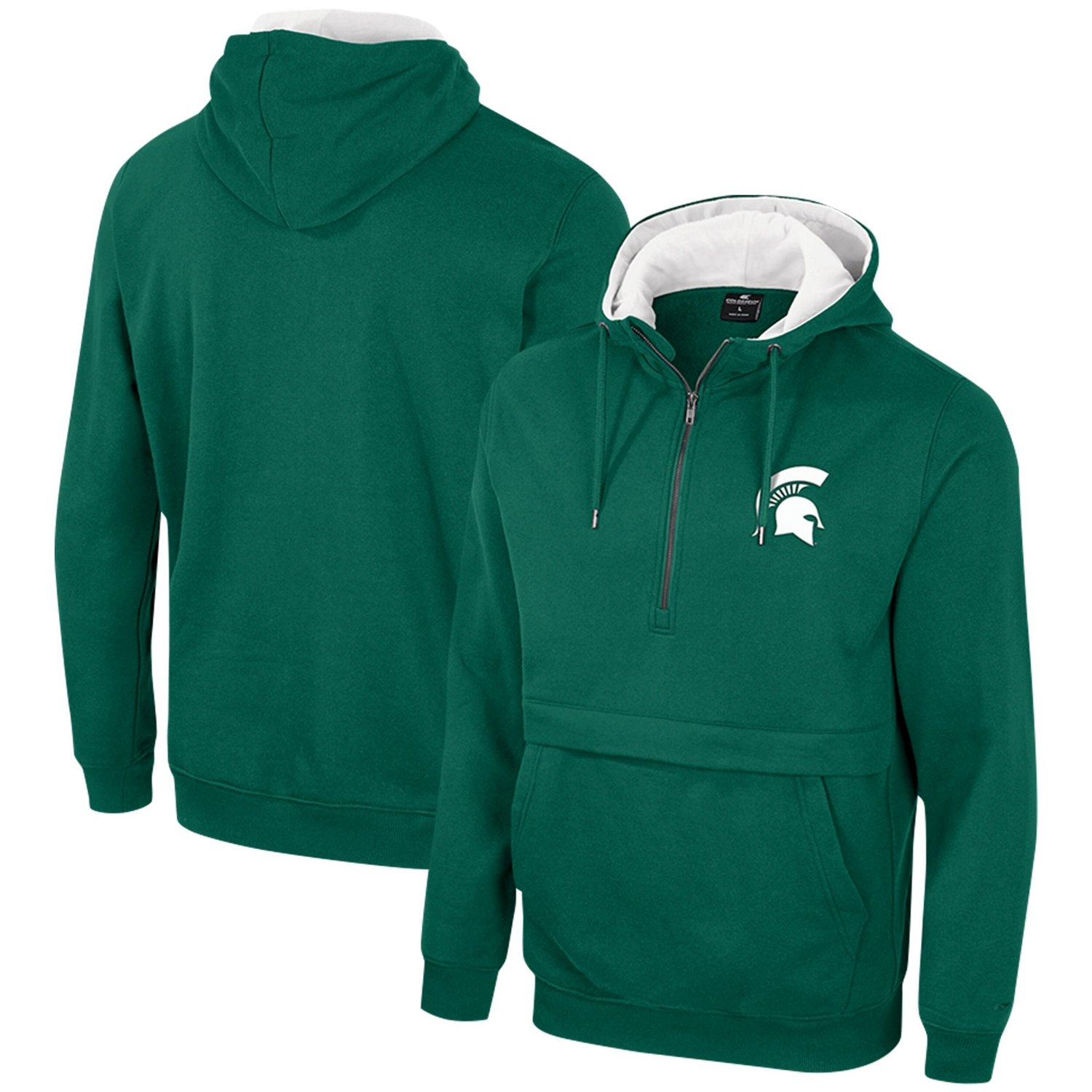 Colosseum Michigan State Spartans Half-Zip Hoodie | Academy