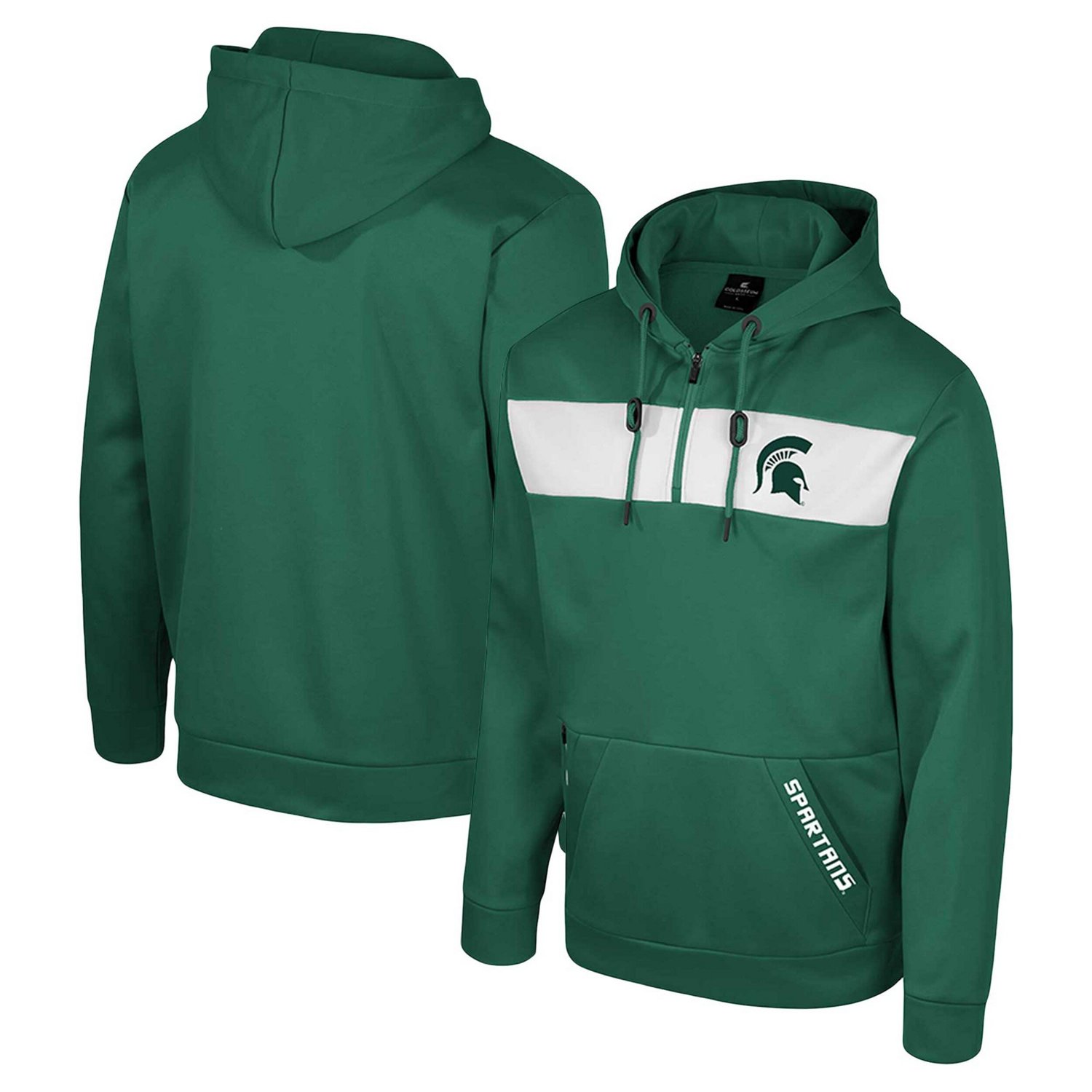 Colosseum Michigan State Spartans Quarter-Zip Hoodie | Academy