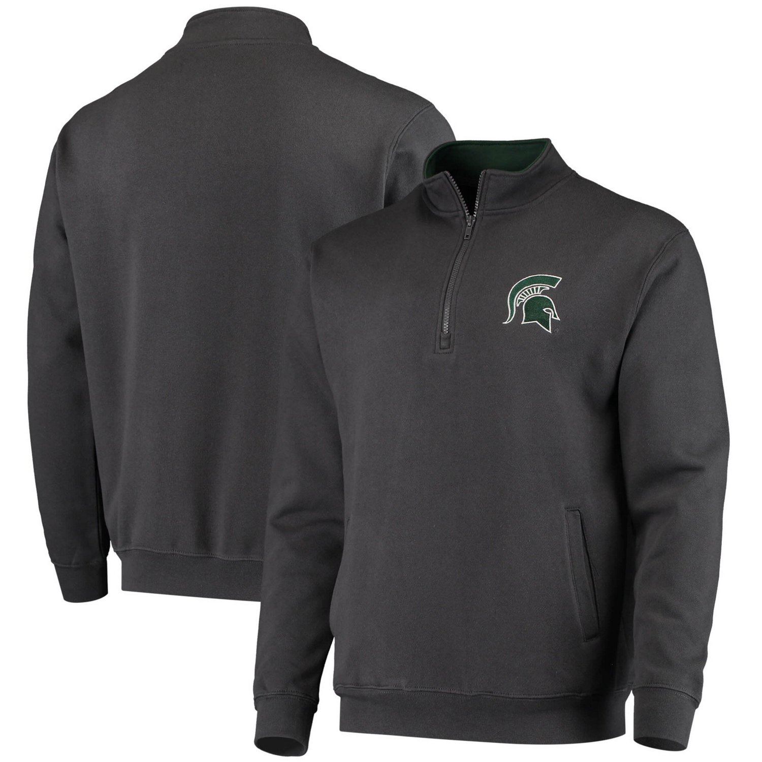 Colosseum Michigan State Spartans Tortugas Logo Quarter-Zip Jacket ...