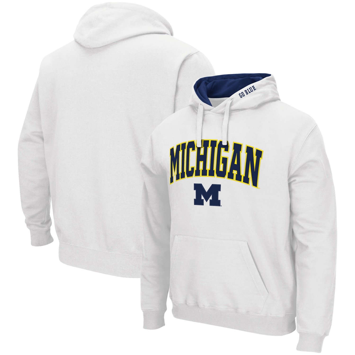 Colosseum Michigan Wolverines Arch Logo 30 Pullover Hoodie | Academy