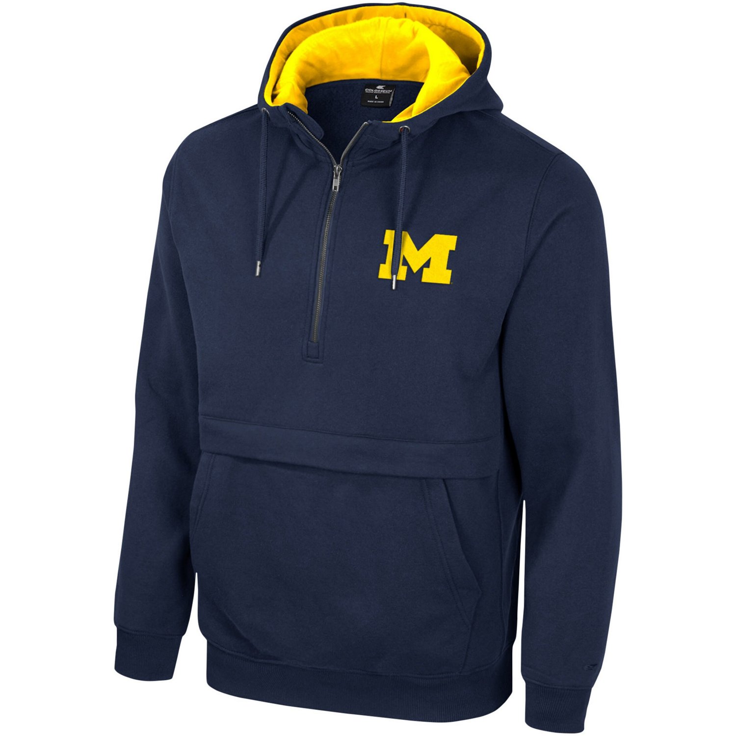 Colosseum Michigan Wolverines Half-Zip Hoodie | Academy