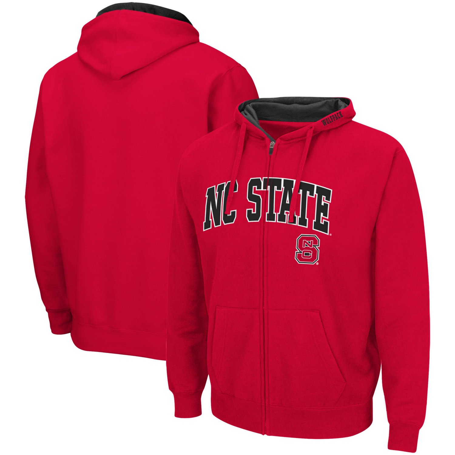 Colosseum NC State Wolfpack Arch Logo 30 Full-Zip Hoodie | Academy