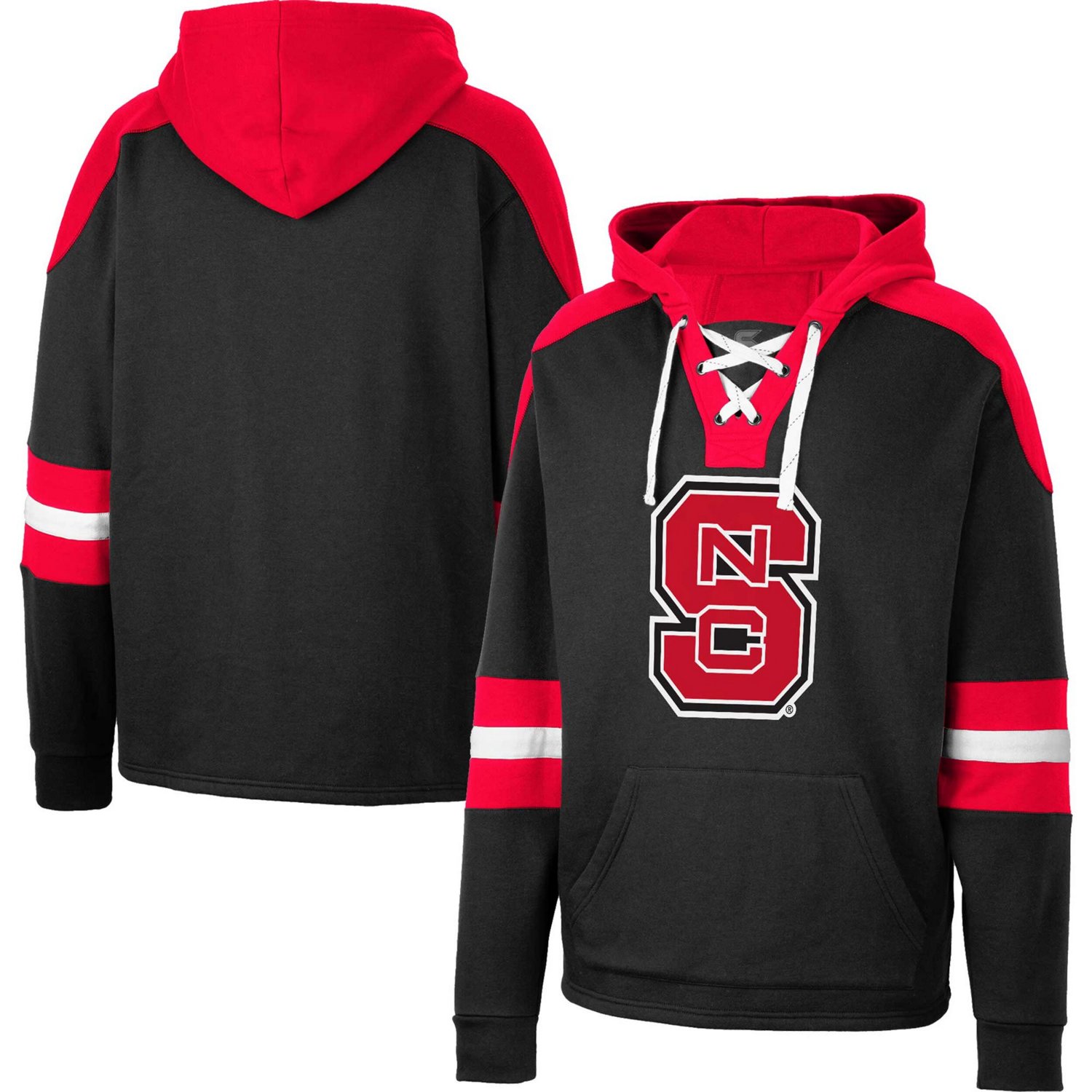Colosseum NC State Wolfpack Lace-Up 40 Pullover Hoodie | Academy