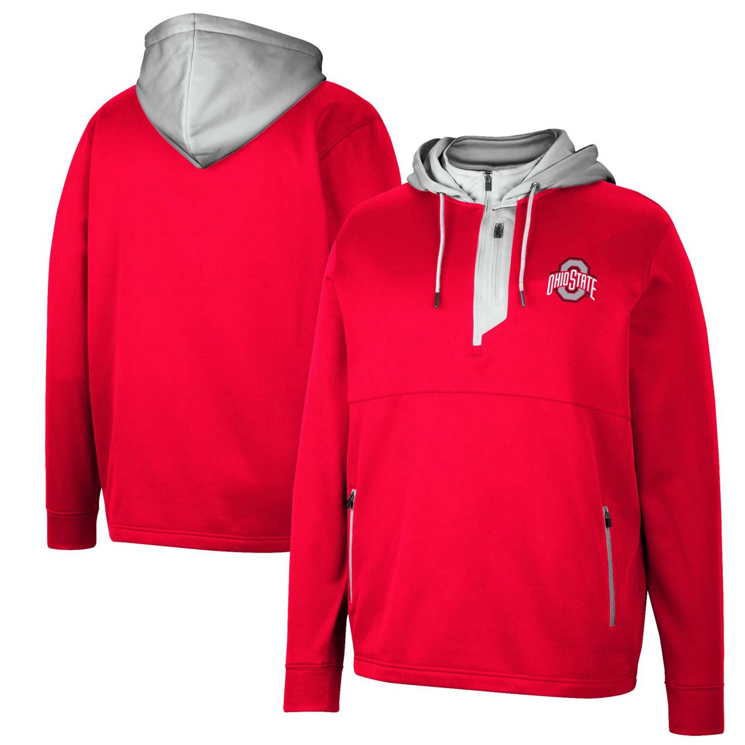 Colosseum Ohio State Buckeyes Luge 30 Quarter-Zip Hoodie | Academy