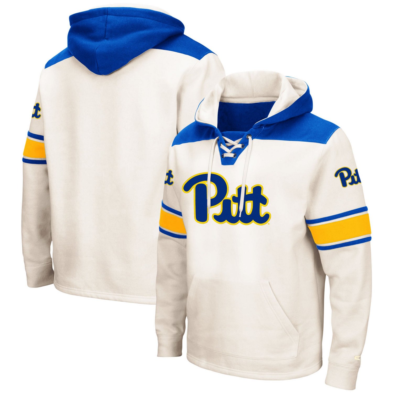 Colosseum Pitt Panthers 20 Lace-Up Pullover Hoodie | Academy