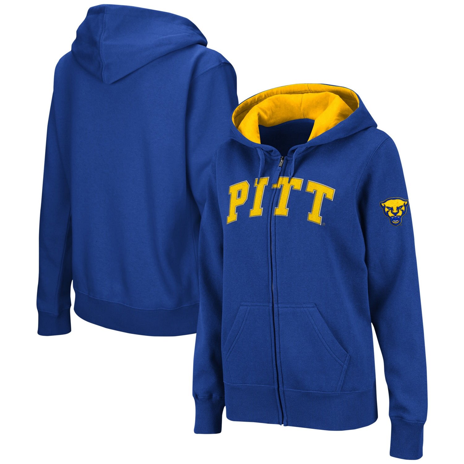 Colosseum Pitt Panthers Arched Name Full-Zip Hoodie | Academy