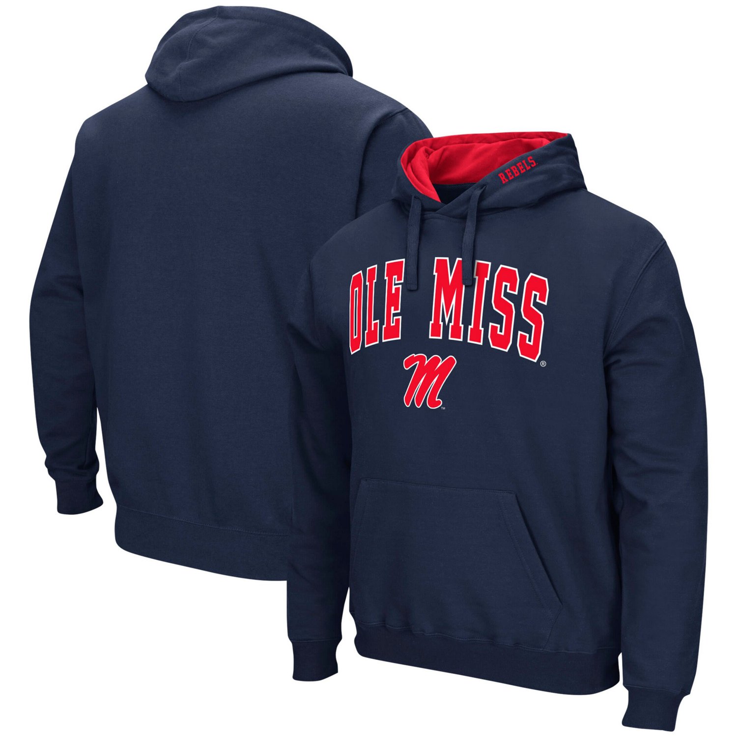 Colosseum Powder Ole Miss Rebels Arch Logo 30 Pullover Hoodie | Academy