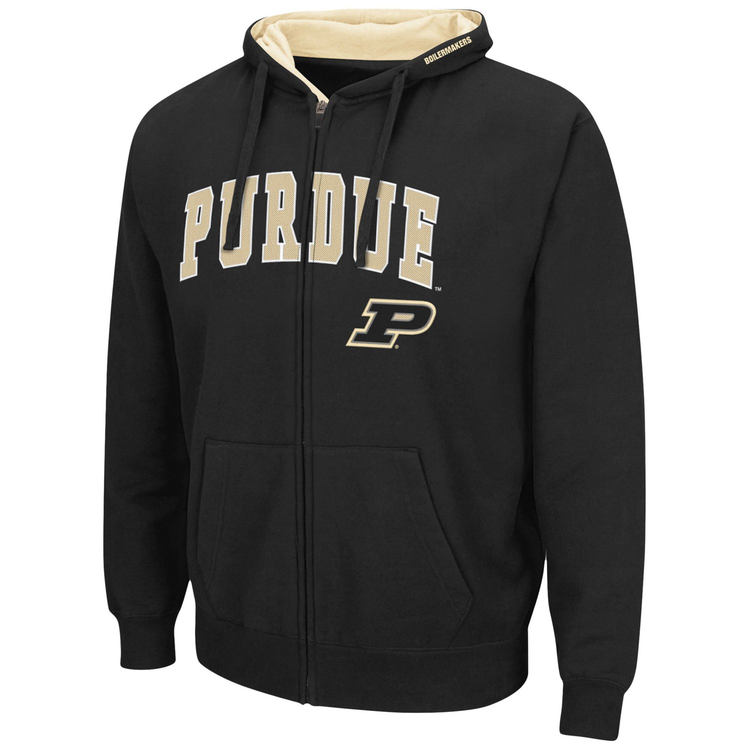 Colosseum Purdue Boilermakers Arch Logo 30 Full-Zip Hoodie | Academy