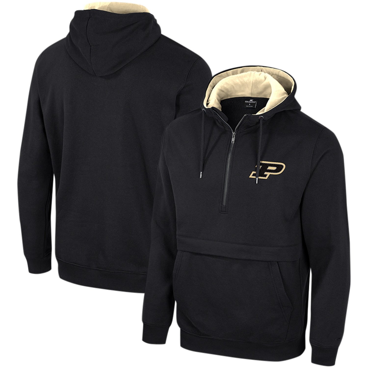 Colosseum Purdue Boilermakers Half-Zip Hoodie | Academy