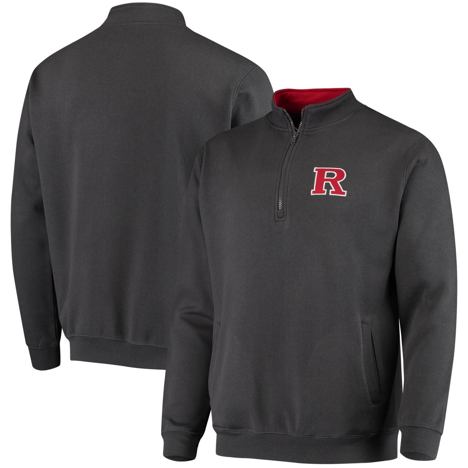 Colosseum Rutgers Scarlet Knights Tortugas Logo Quarter-Zip Jacket ...