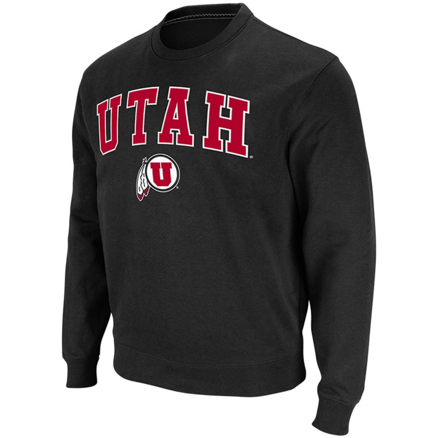 Colosseum Utah Utes Arch Logo Tackle Twill Pullover Sweatshirt | Academy