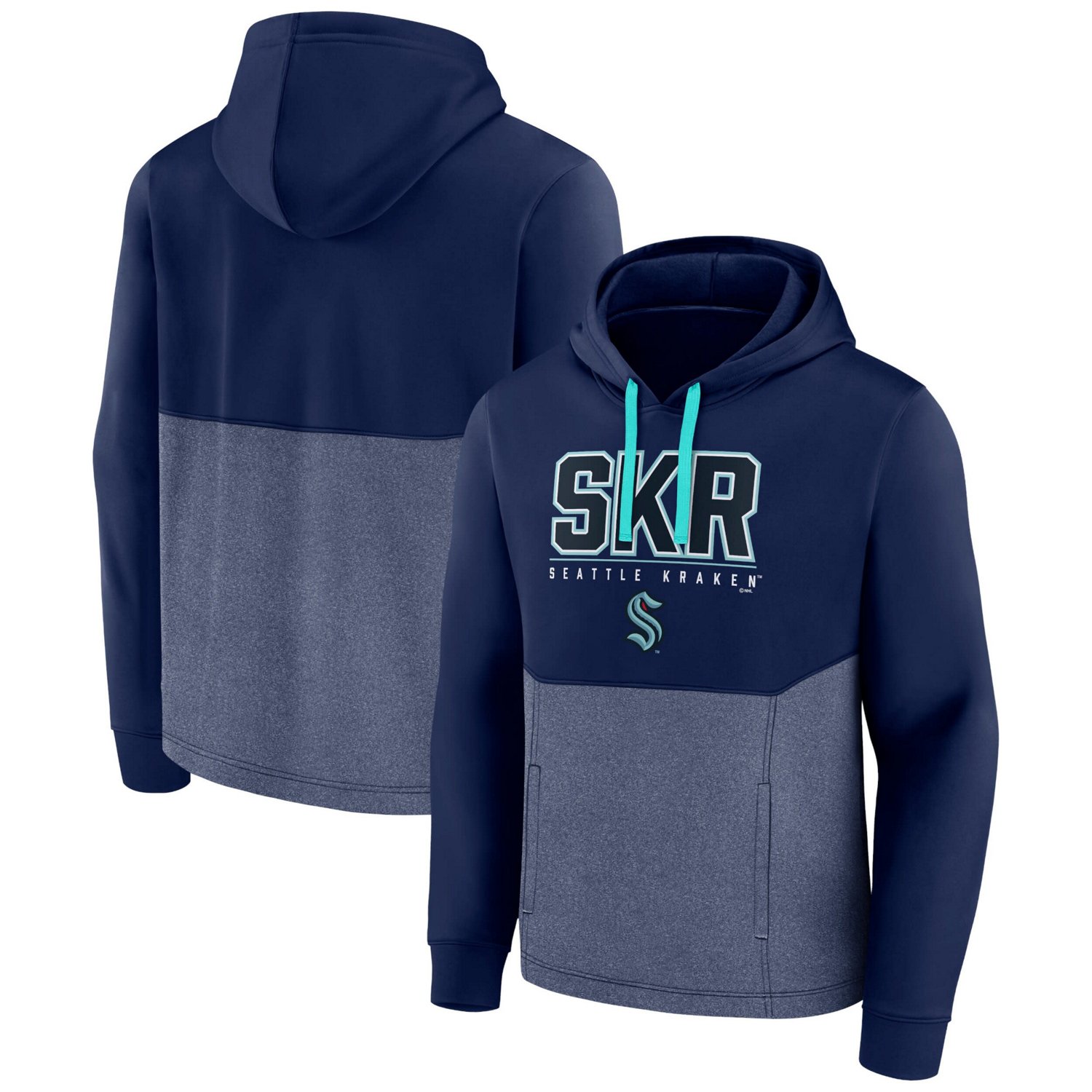 Fanatics Branded Deep Sea Seattle Kraken Successful Tri-Blend Pullover Hoodie | Academy