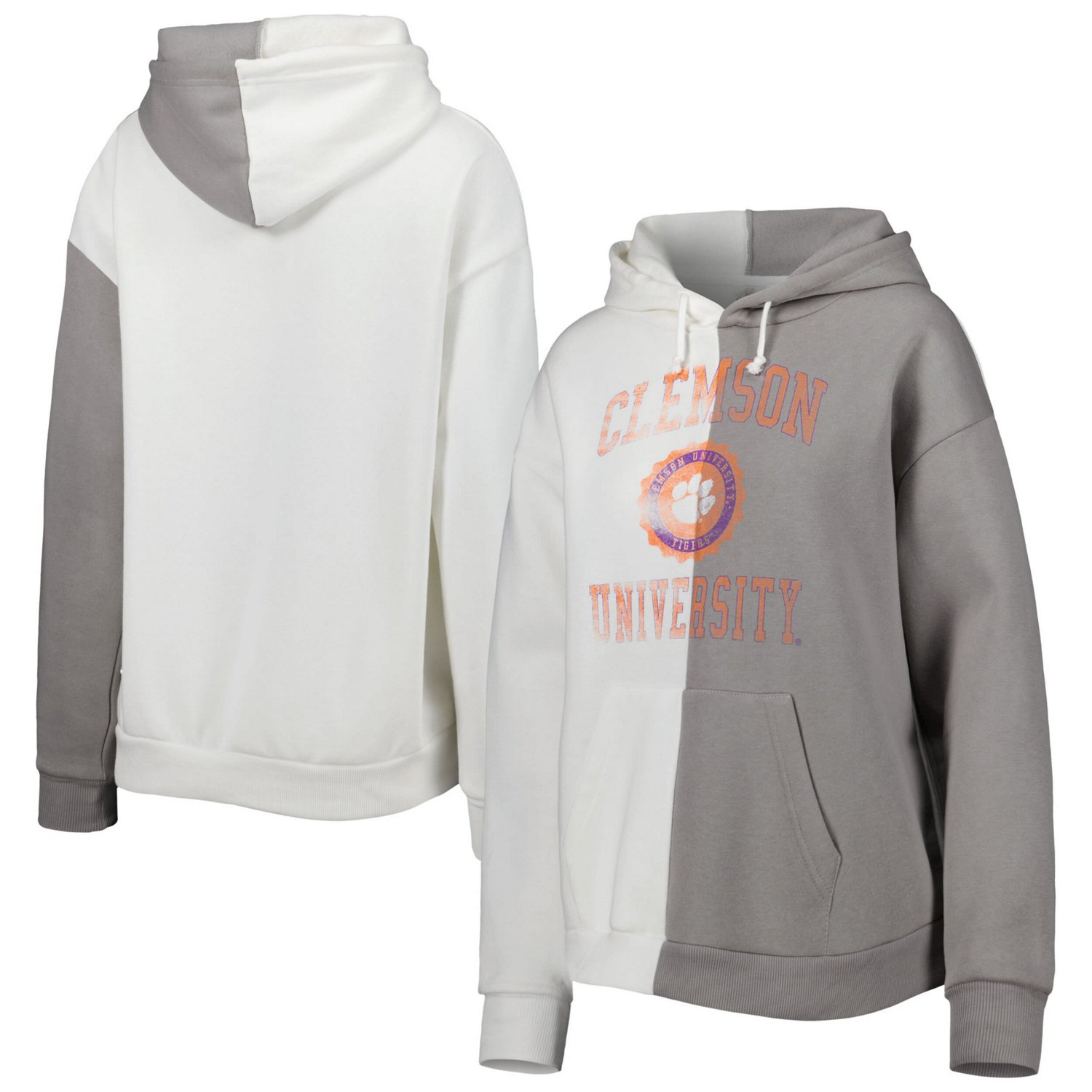 Gameday Couture Gray/ Clemson Tigers Split Pullover Hoodie | Academy