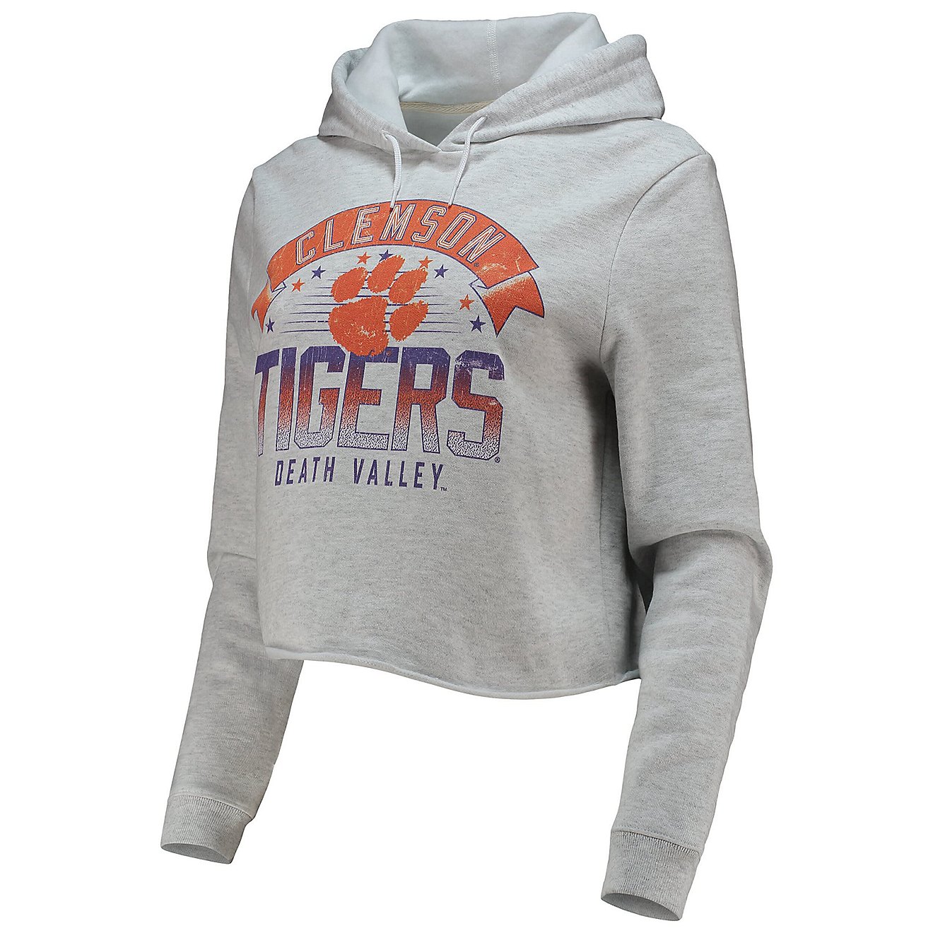 League Collegiate Wear Clemson Tigers Banner 1636 Cropped Pullover ... League Collegiate Wear Clemson Tigers Banner 1636 Cropped Pullover ...