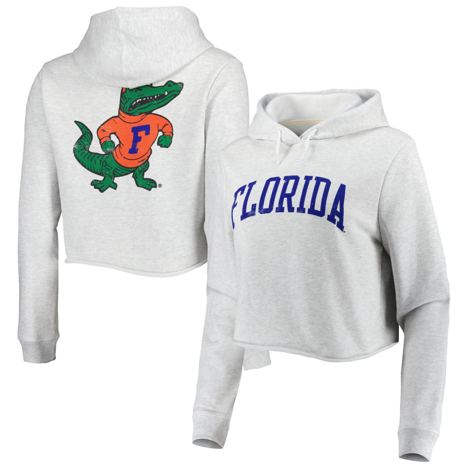 League Collegiate Wear Florida Gators 2-Hit 1636 Cropped Pullover ...