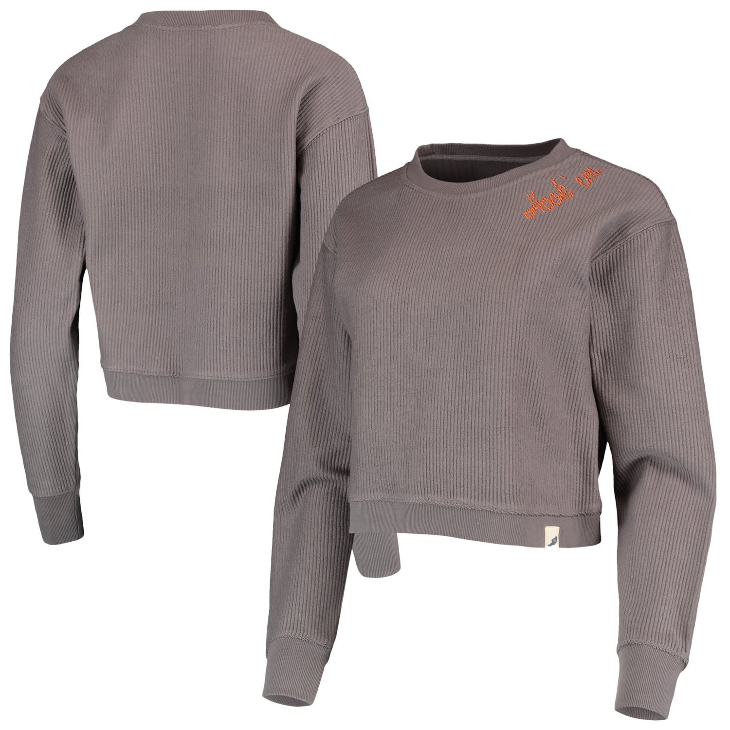 League Collegiate Wear Texas Longhorns Corded Timber Cropped Pullover ...