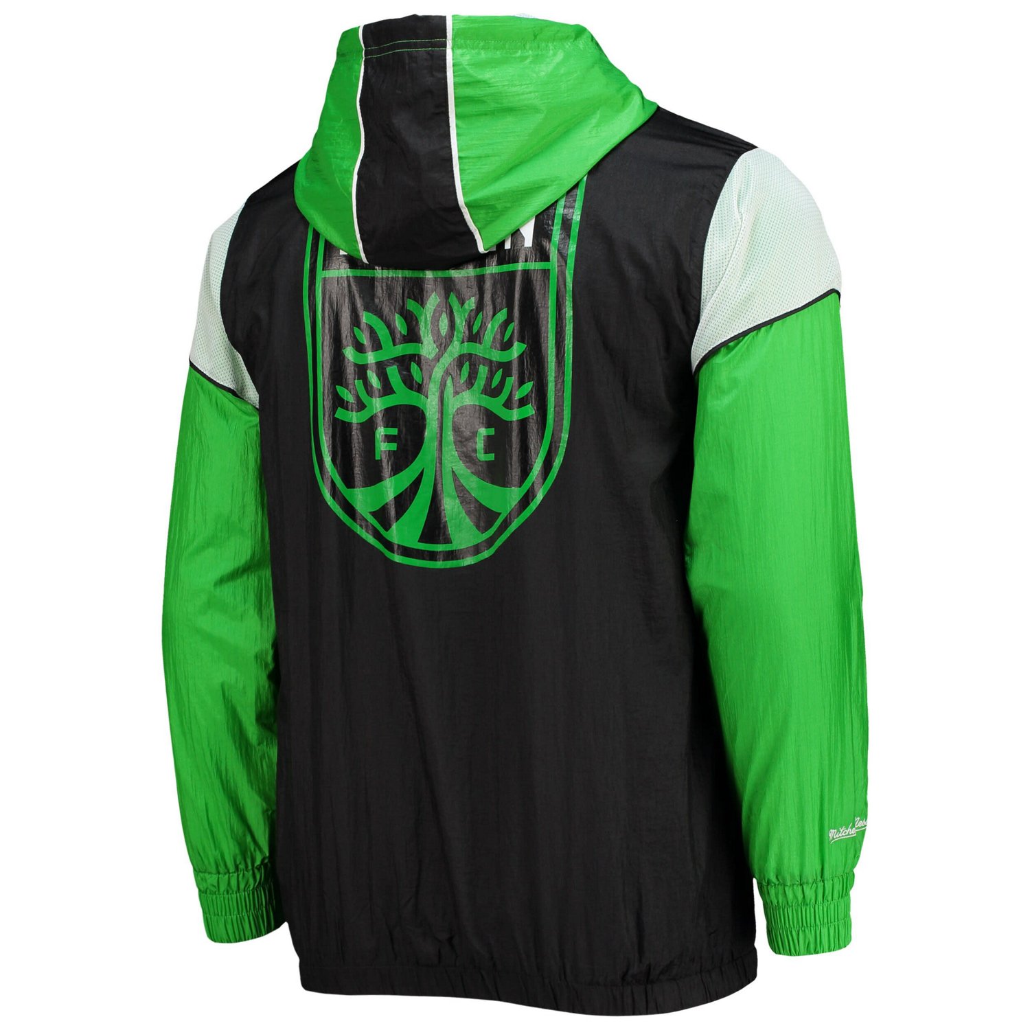 Mitchell Ness Austin FC Highlight Reel Half-Zip Hoodie Windbreaker ...