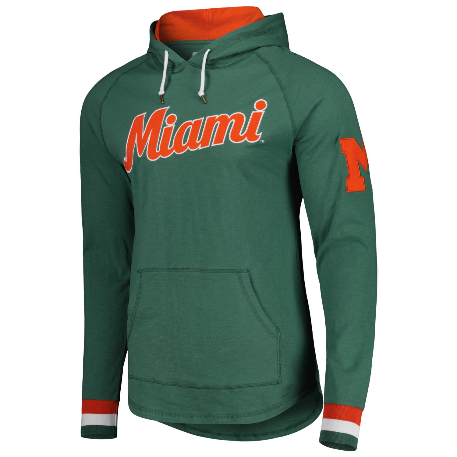 Mitchell Ness Miami Hurricanes Legendary Raglan Pullover Hoodie | Academy