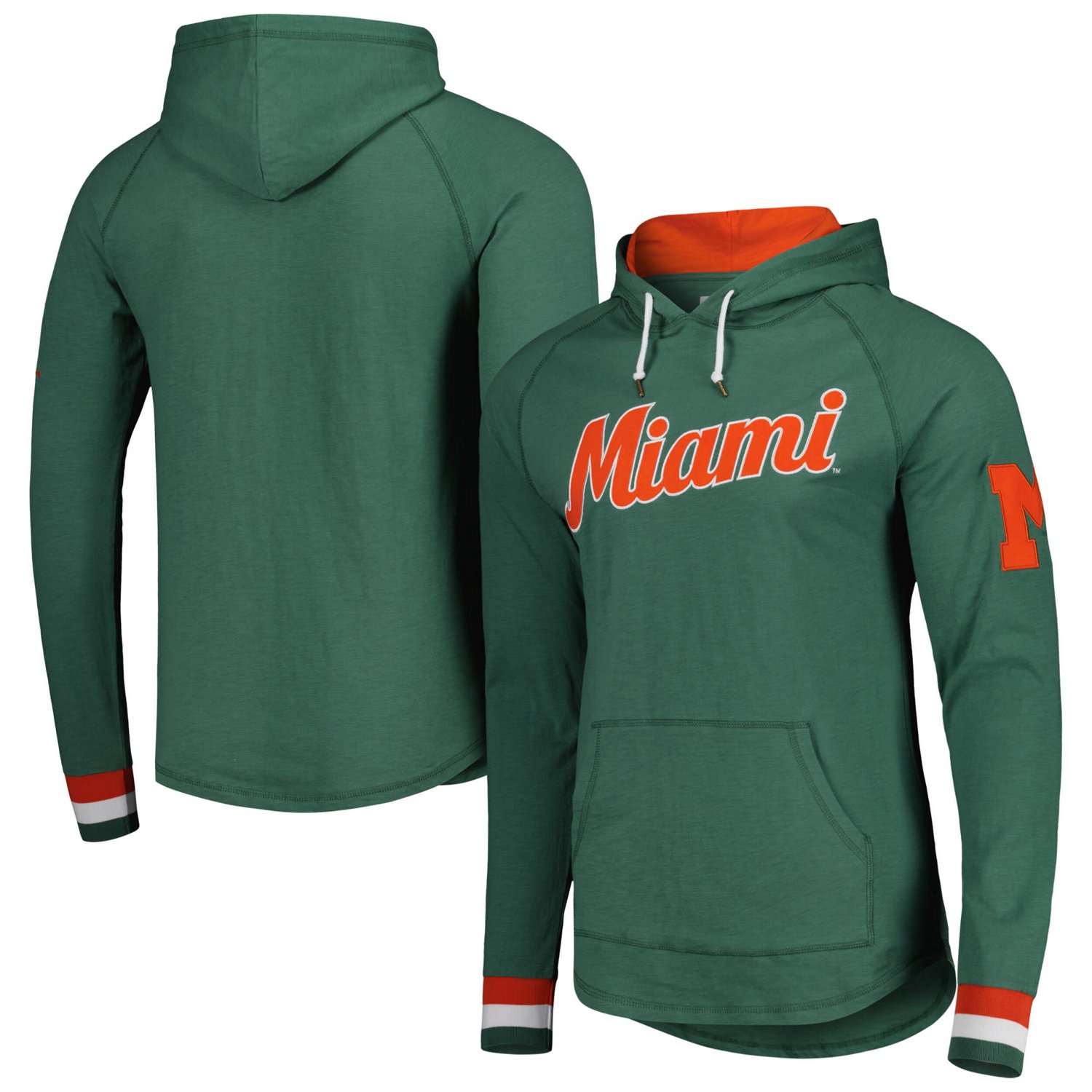 Mitchell Ness Miami Hurricanes Legendary Raglan Pullover Hoodie | Academy